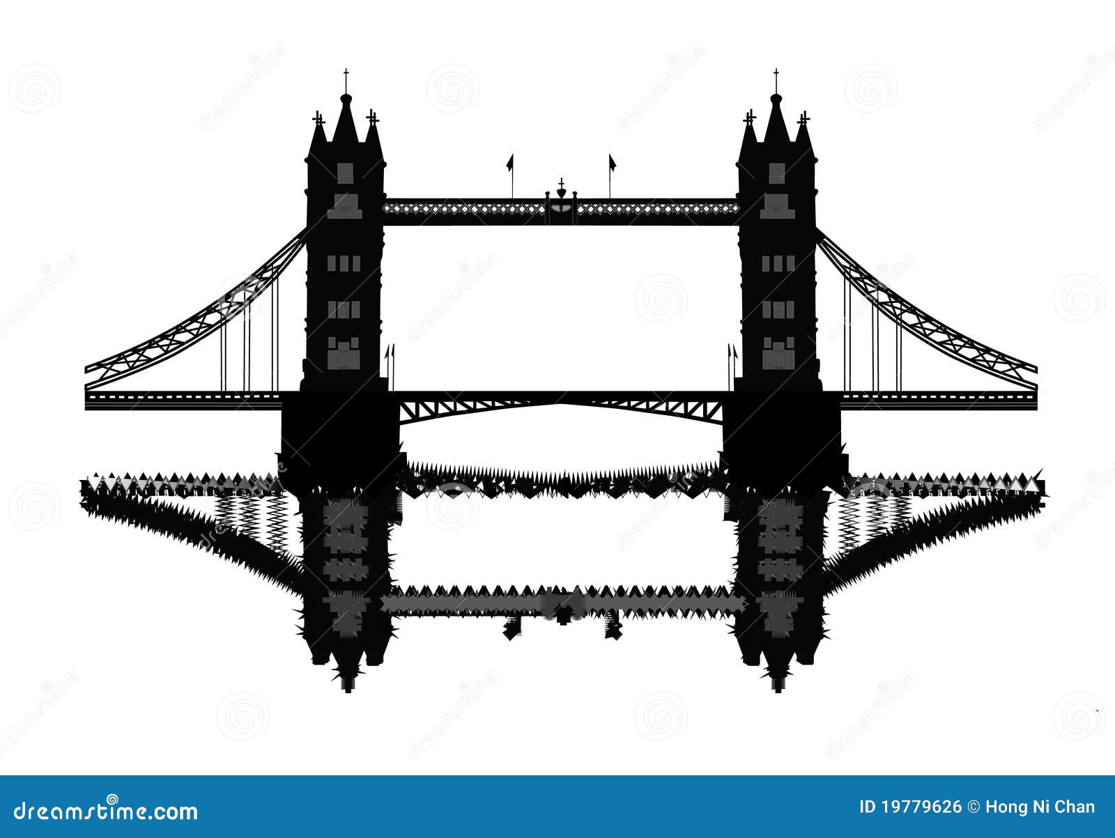 London (Tower Bridge) Cartoon Vector | CartoonDealer.com #21361757