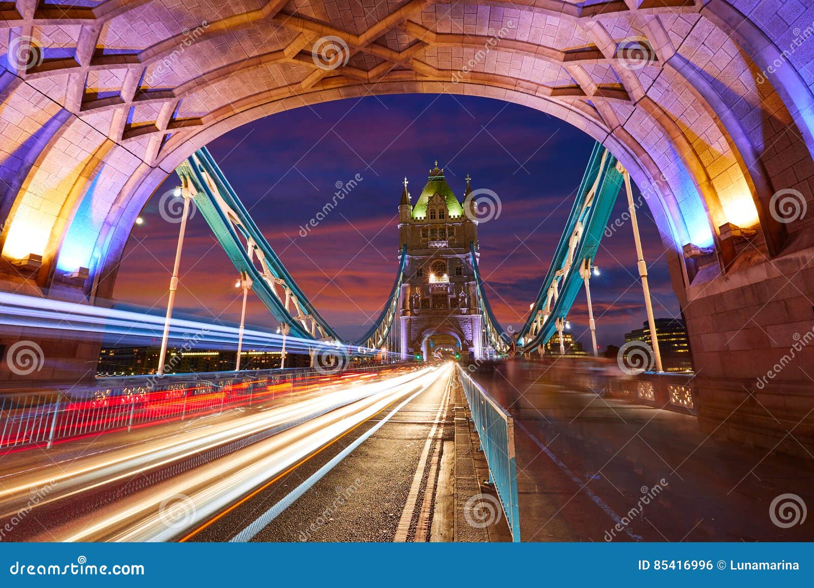 London Tower Bridge Sunset on Thames River Stock Photo - Image of ...