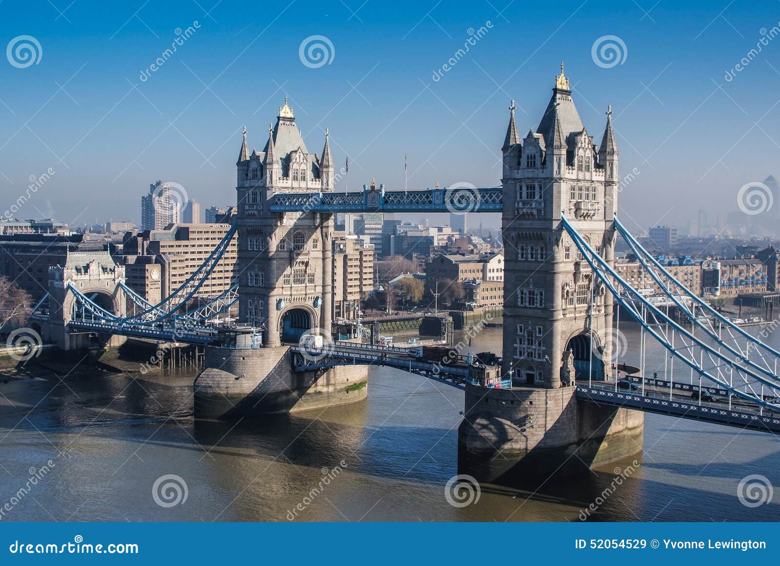 London Tower Bridge West Side from Above Editorial Stock Image - Image ...