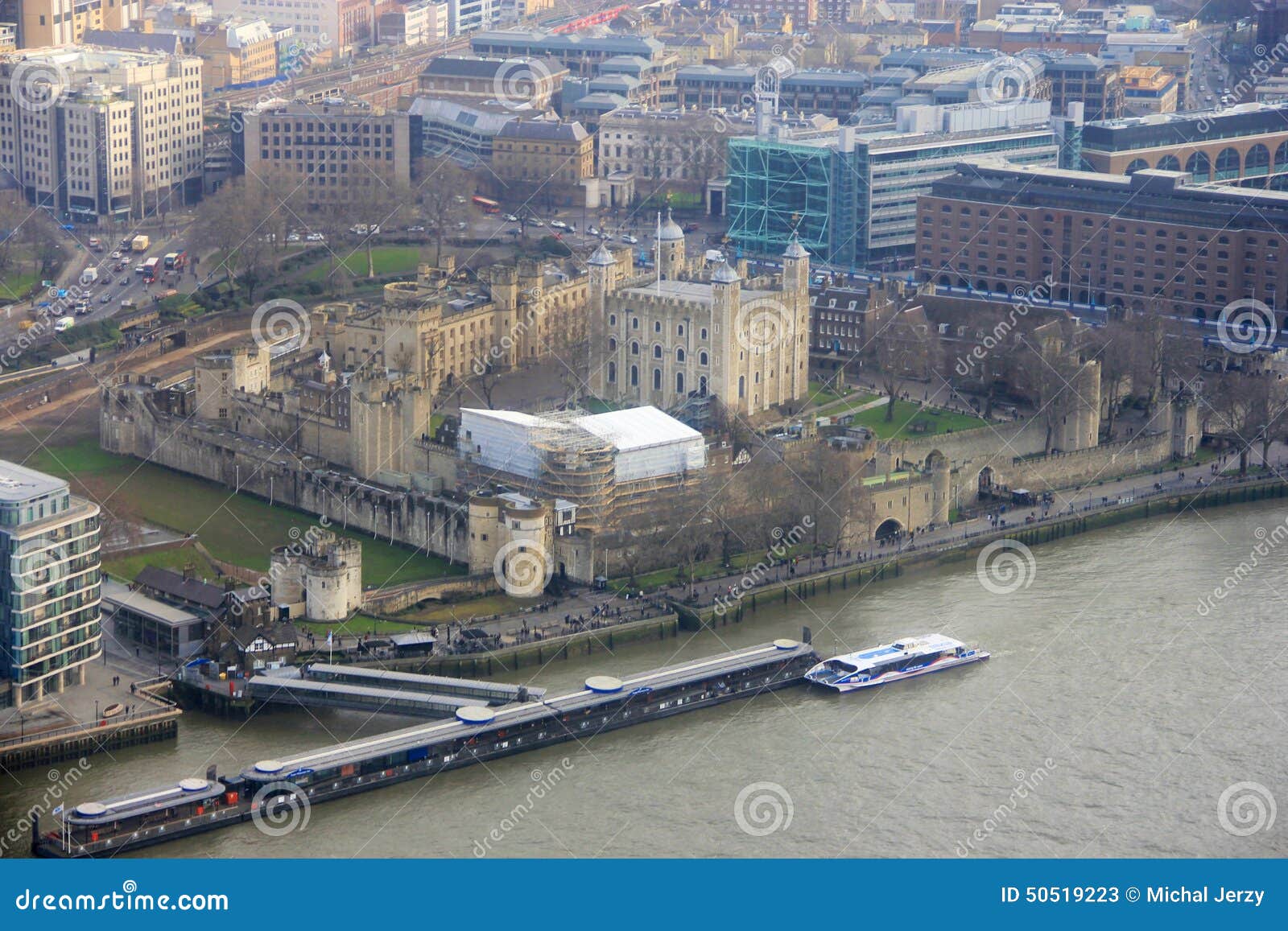 London Tower Castle Panorama Editorial Stock Photo - Image of prison ...