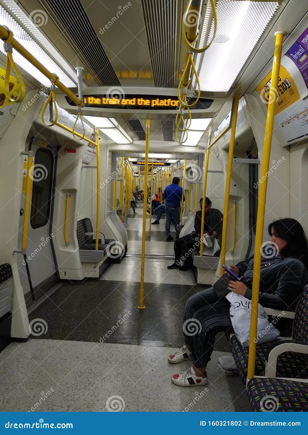 London train inside view editorial photography. Image of overground ...