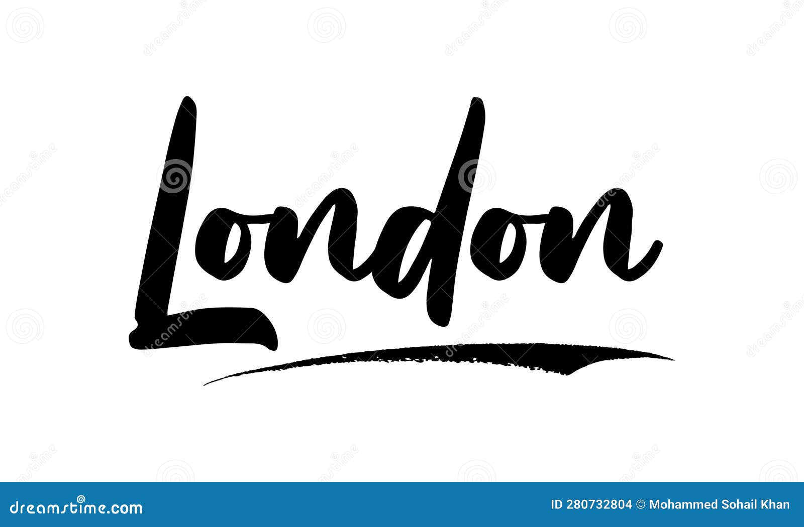 London Typography Lettering Text Vector Design Quote Stock Vector ...