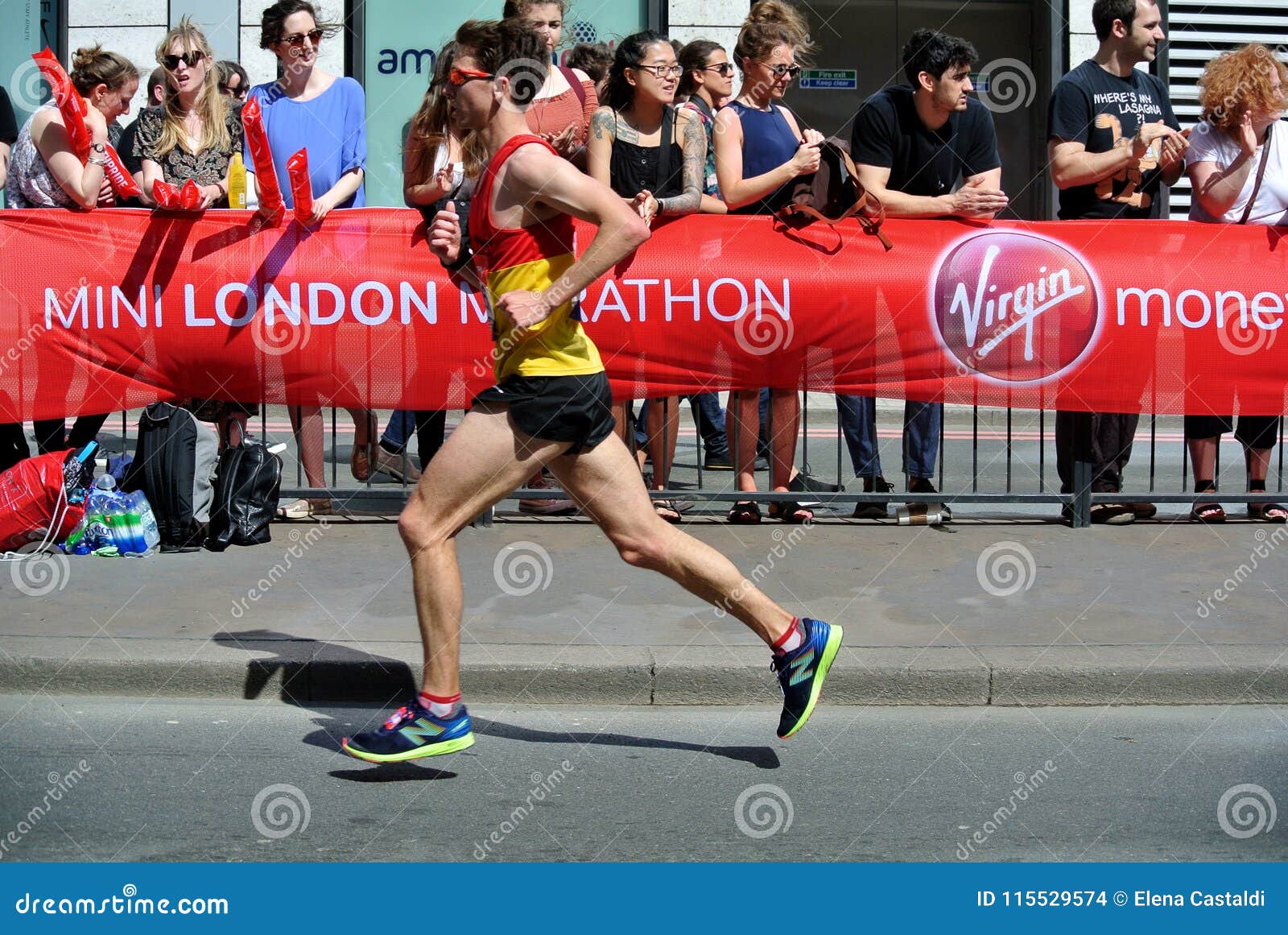 London,uk. April 2018: Runner of the London Marathon Editorial Stock ...