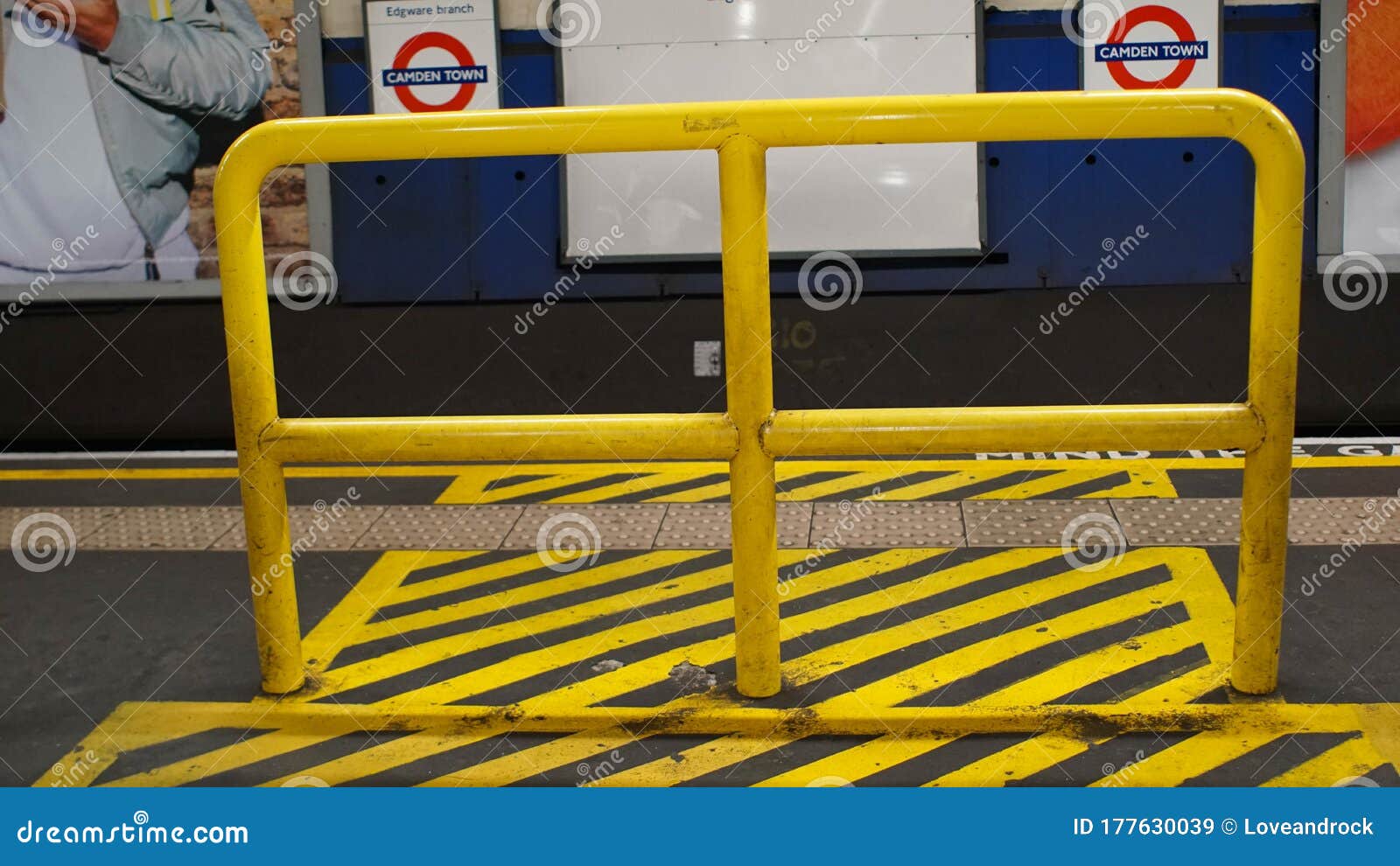 London, UK, March, 20, 2020: London Underground Subway Platform Barrier ...
