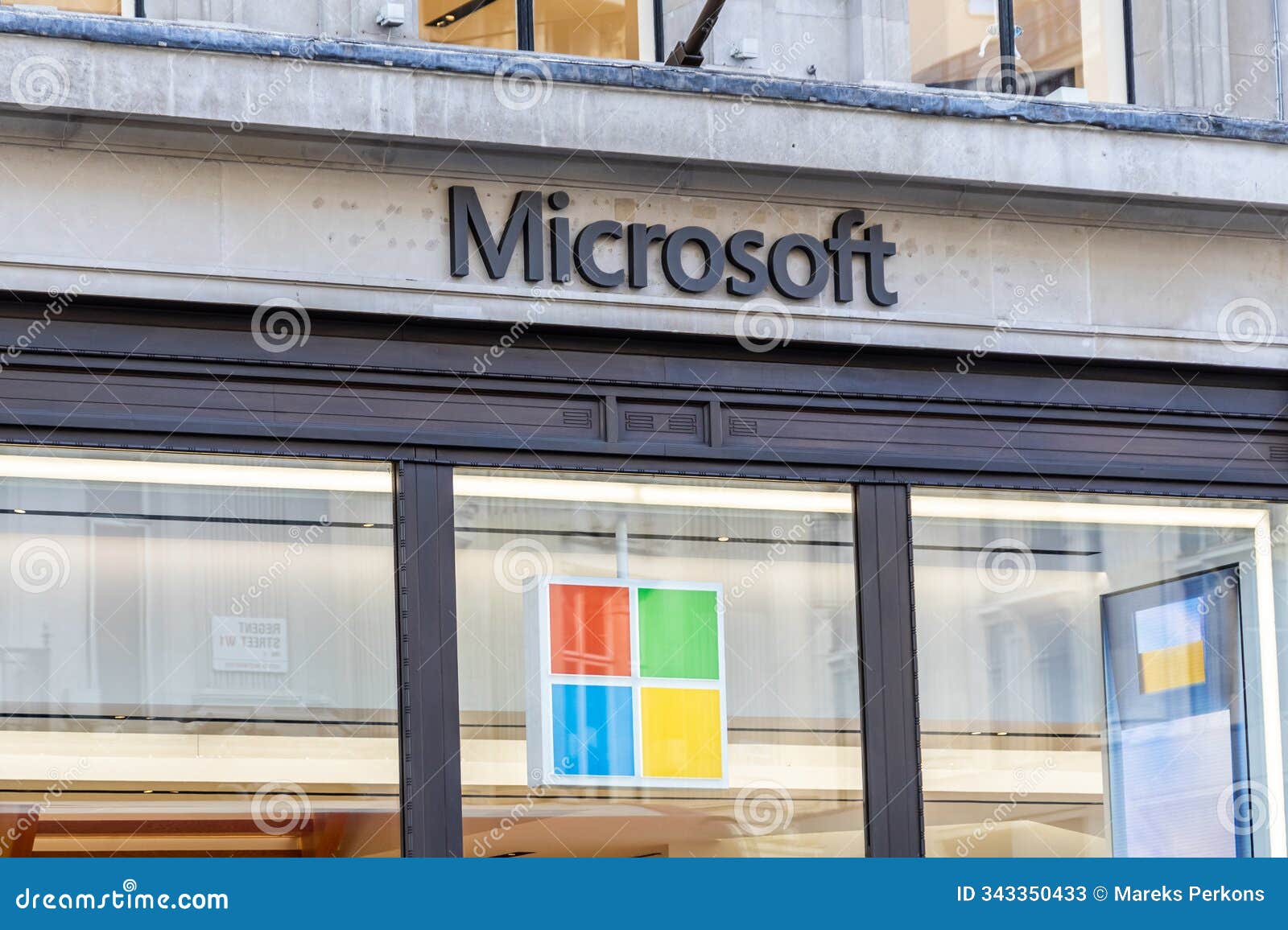 London, UK- September 19, 2024: Microsoft Store Front in London ...