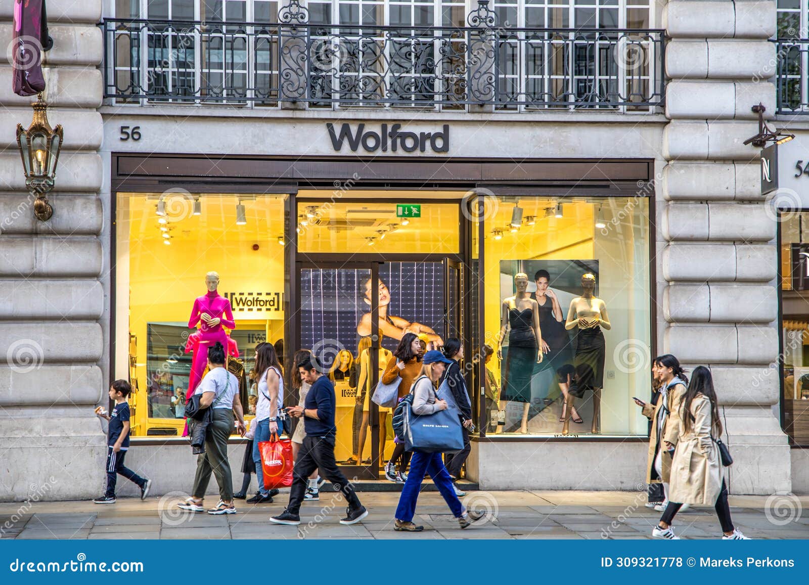 London, UK - September 14, 2023: Wolford Shop in London. Underwear ... London, UK - September 14, 2023: Wolford Shop in London. Underwear ...