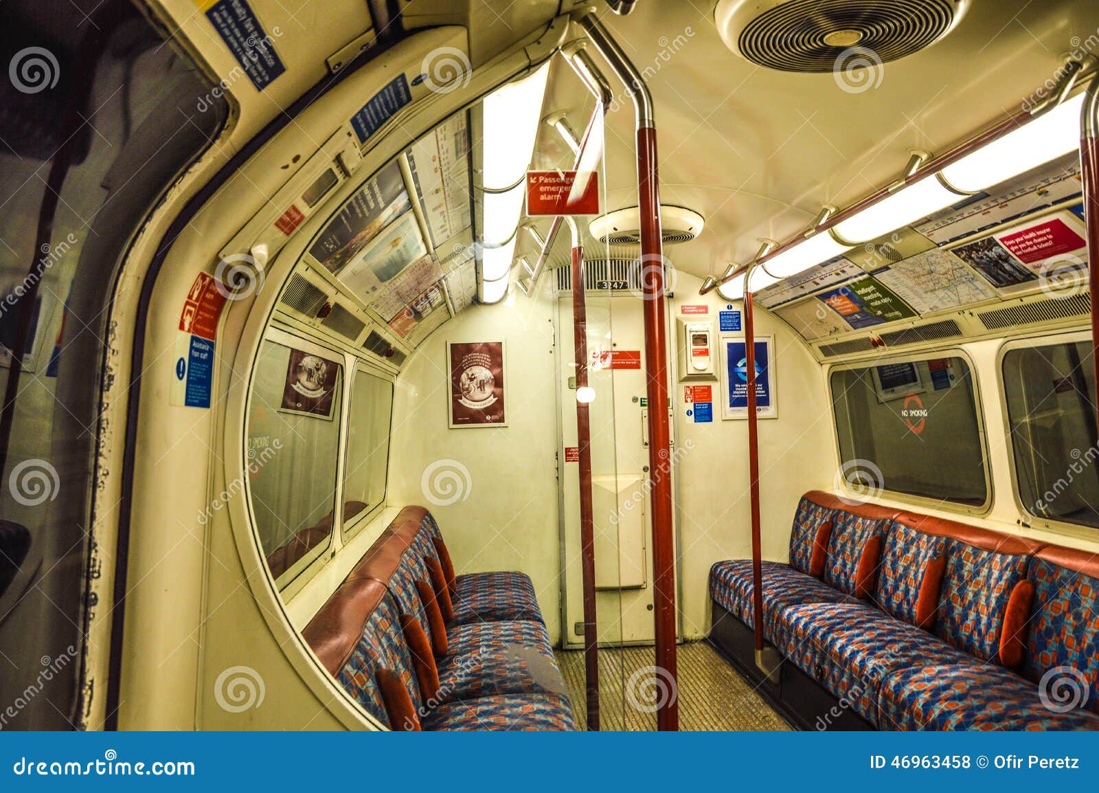 London Underground Train Inside Editorial Stock Photo - Image: 46963458