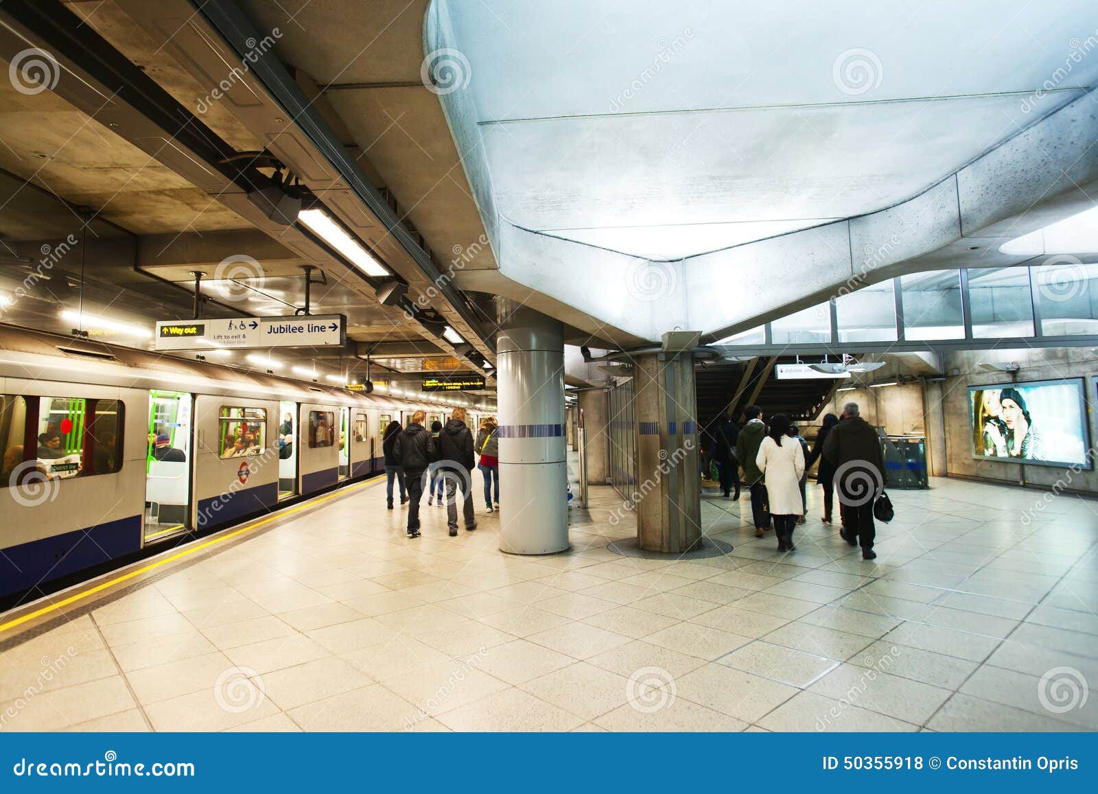 London Underground Train Station Editorial Stock Photo - Image of ...