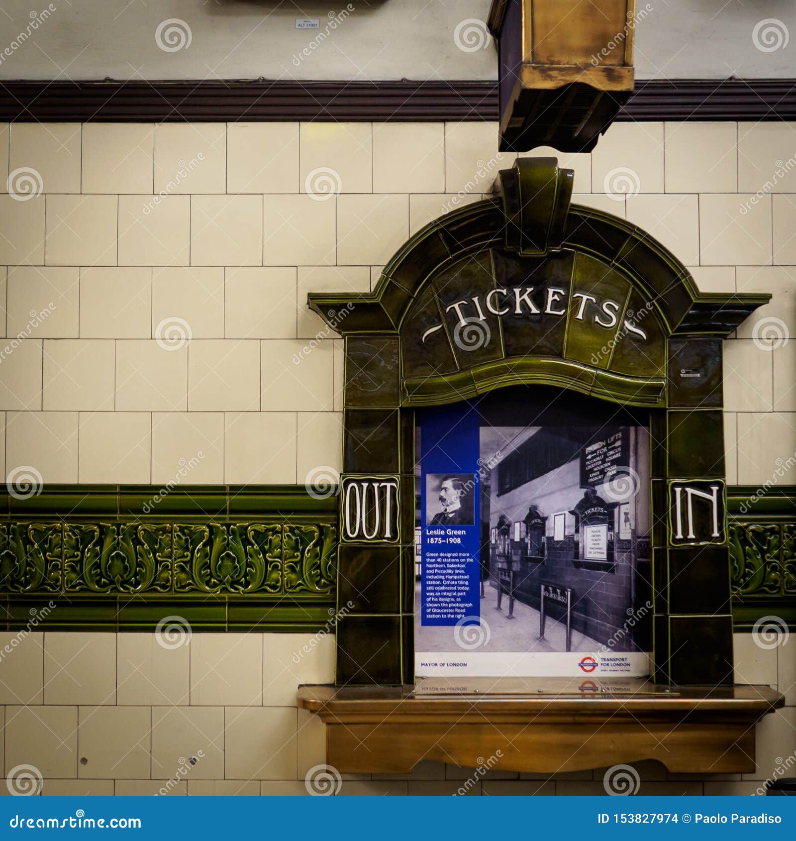 London Underground Vintage Ticket Booth. London, 2017 Editorial Stock ...