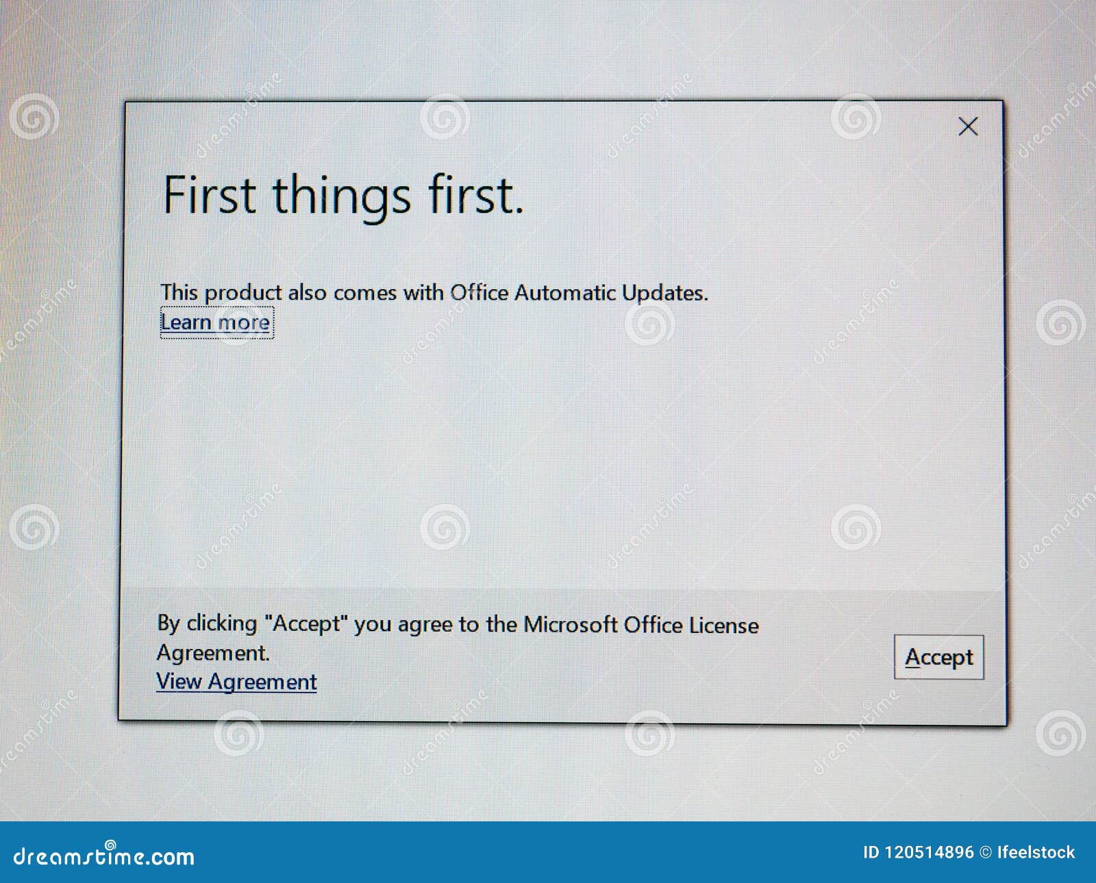 First Thing First Microsoft Office Installation Editorial Photo - Image ...