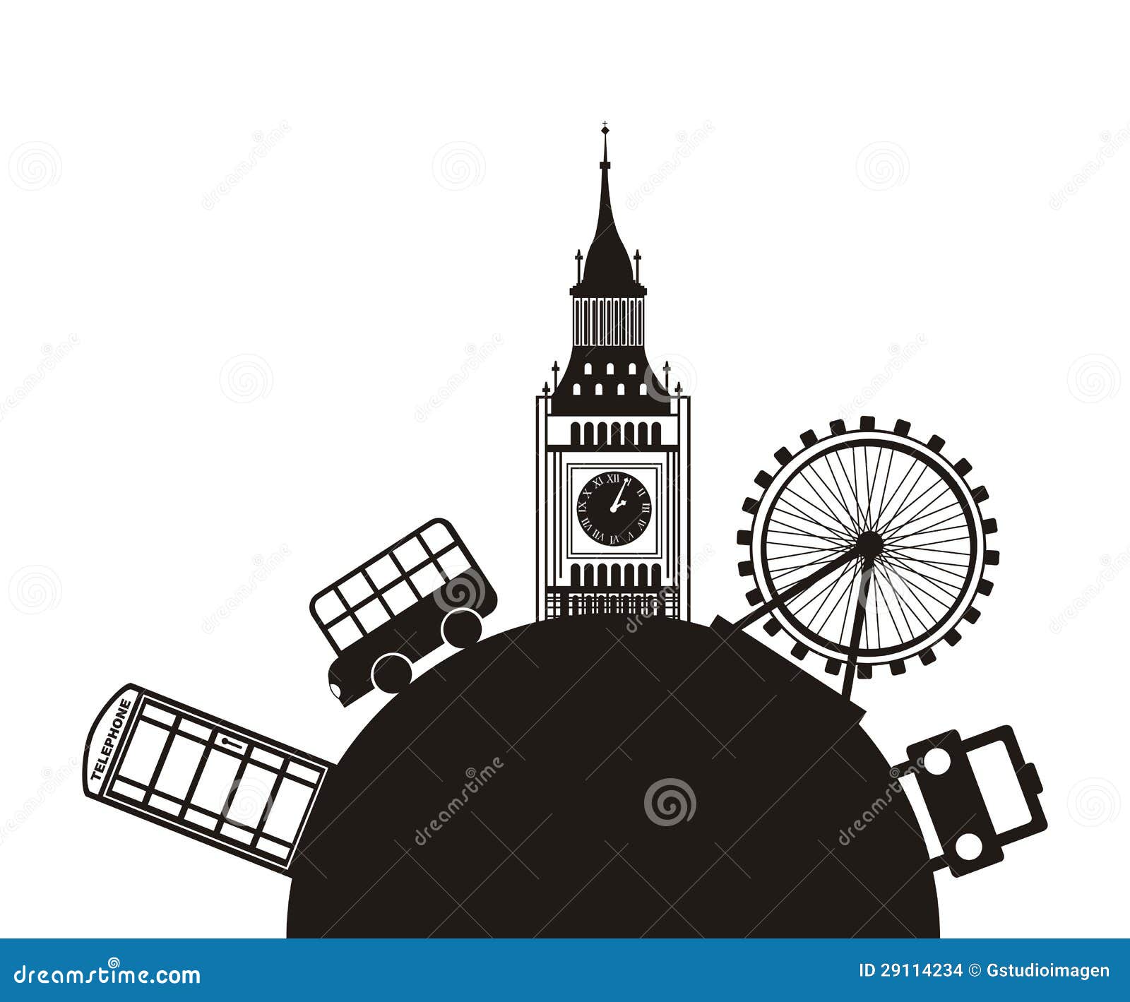 London vector editorial stock image. Illustration of tourism - 29114234