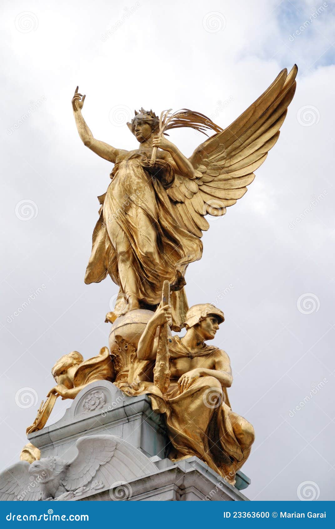 Victory Statue At Piazza Del Duomo, Milan, Italy, Stock Photo ...