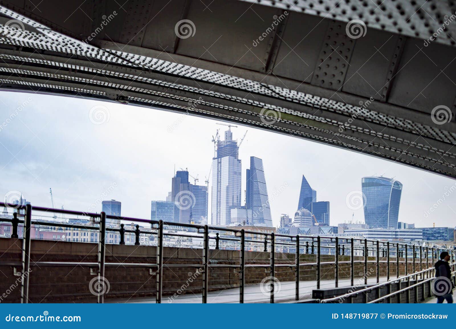 London View from Under the Bridge Editorial Photography - Image of ...