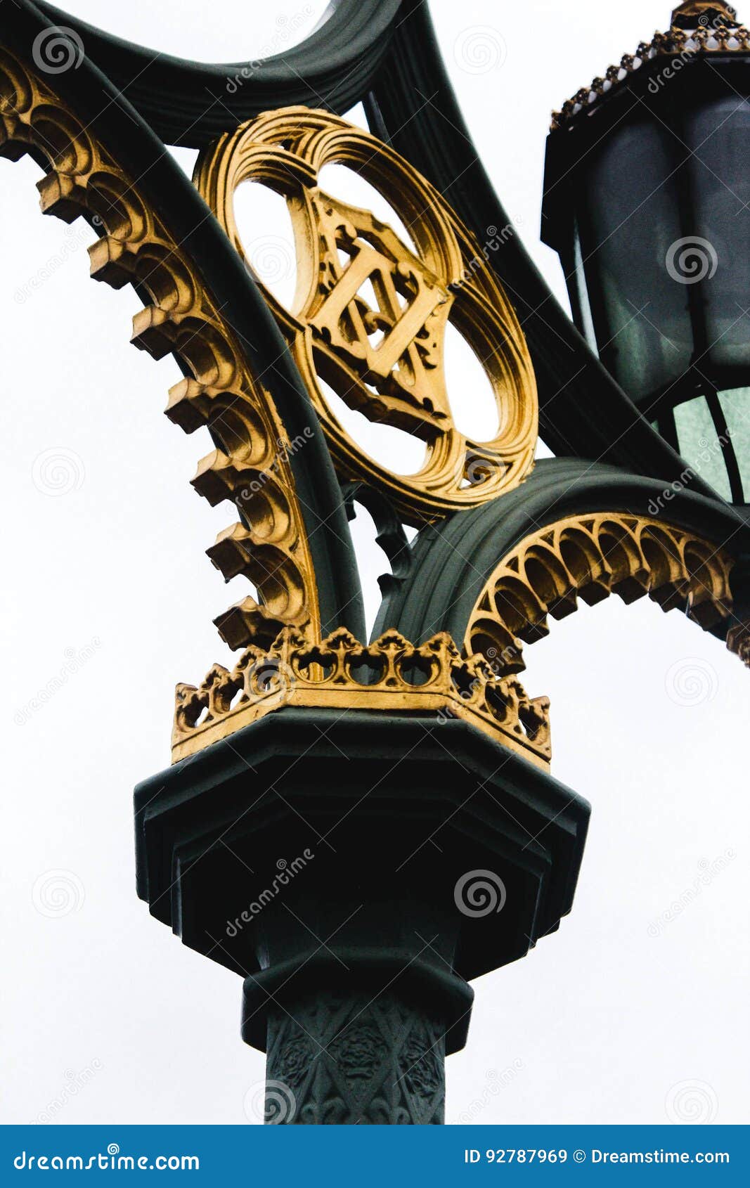 London Westminster Bridge Lamp Post Design Editorial Stock Image ...
