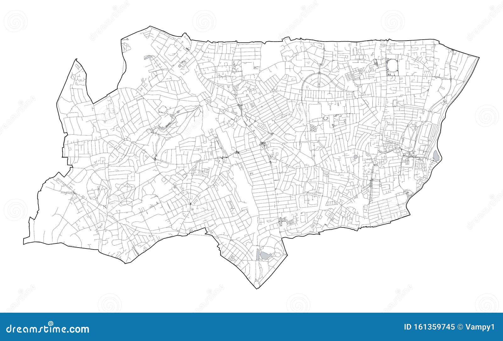 Satellite View of the London Boroughs, Map and Streets of Haringey ...