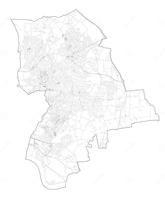 Satellite View of the London Boroughs, Map and Streets of Havering ...