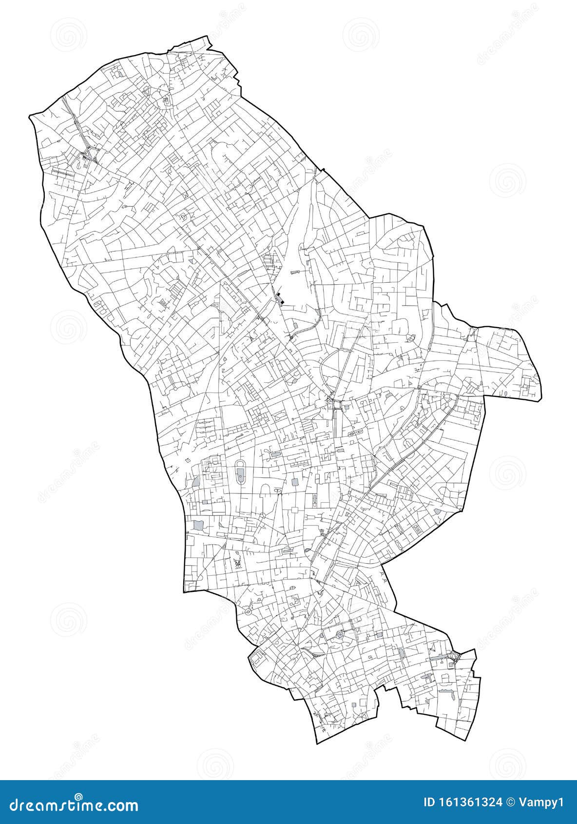 Satellite View of the London Boroughs, Map and Streets of Islington ...