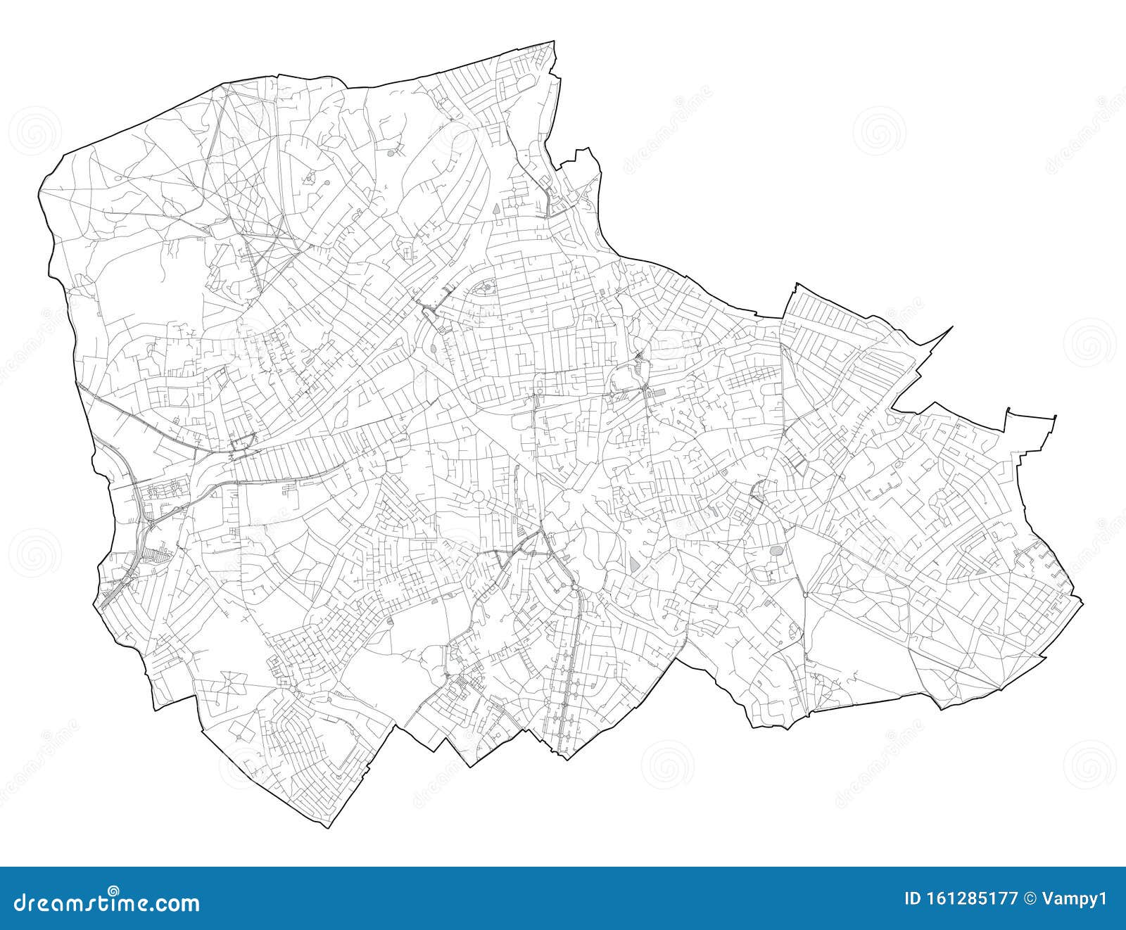 Satellite View of the London Boroughs, Map and Streets of Merton ...