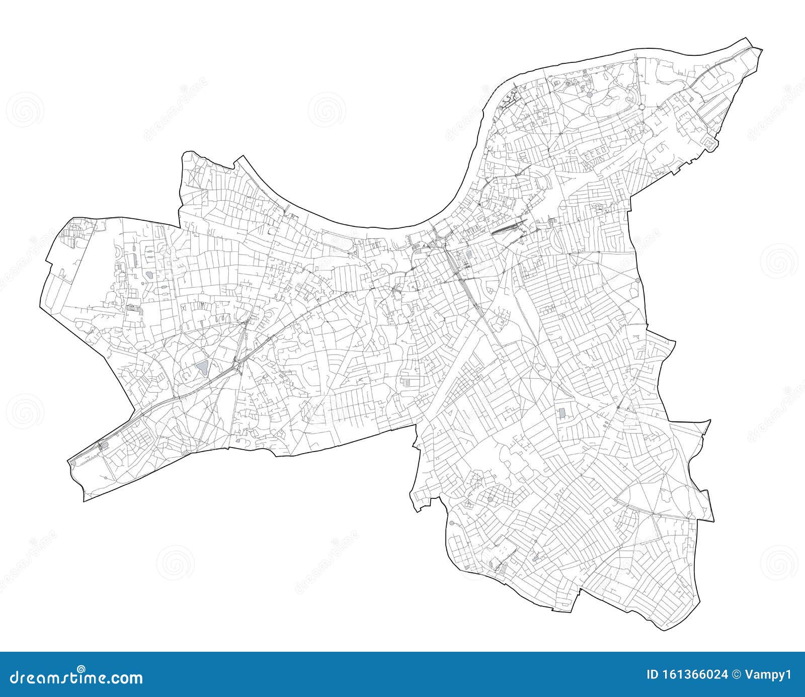 Satellite View of the London Boroughs, Map and Streets of Wandsworth ...
