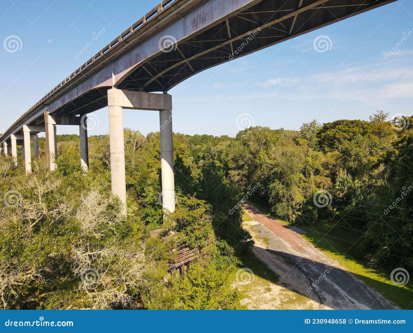 Lone bridge stock photo. Image of canal, crossing, bridge - 230948658