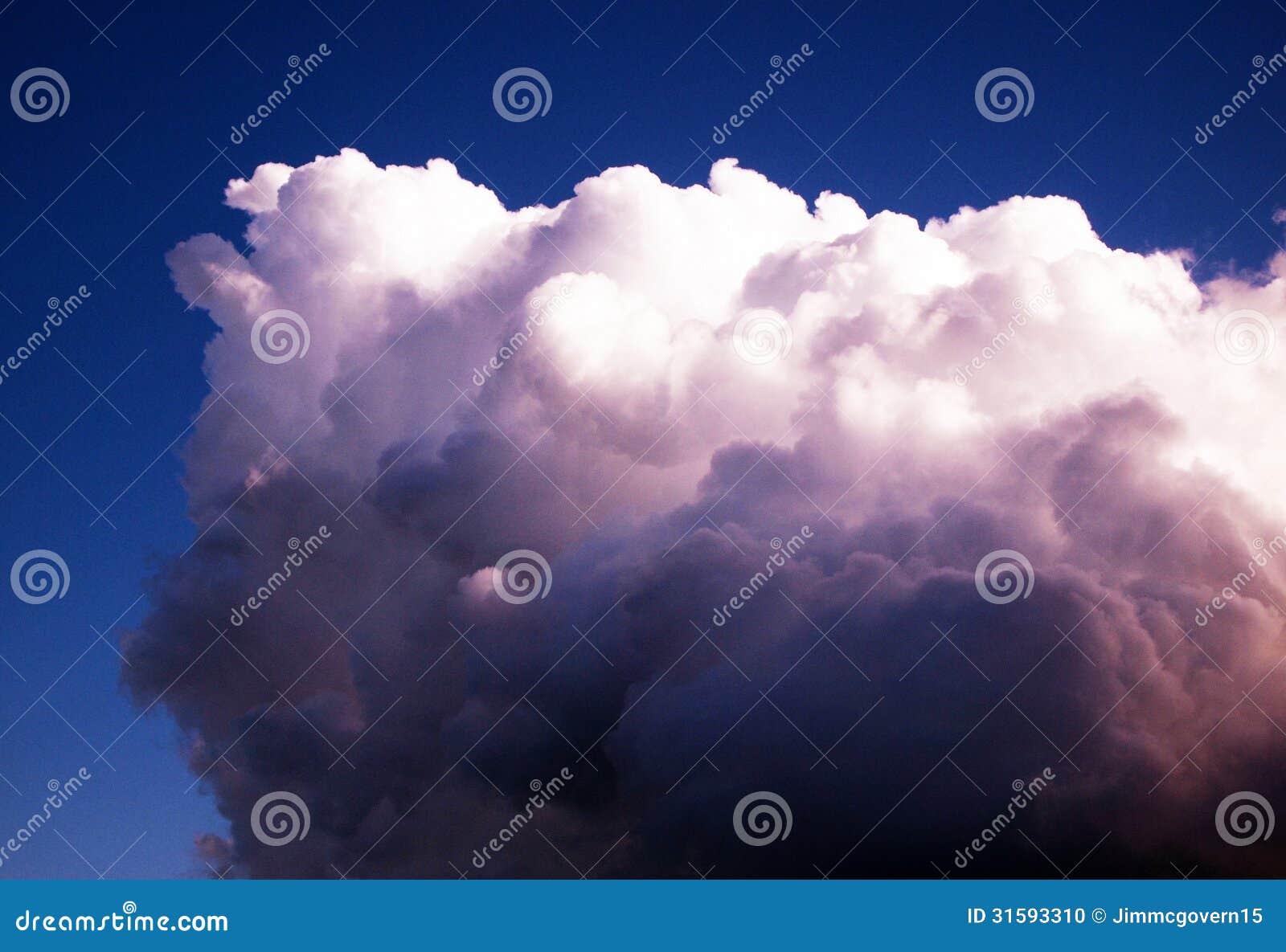 Lone Cloud stock photo. Image of atmosphere, blue, majestic - 31593310