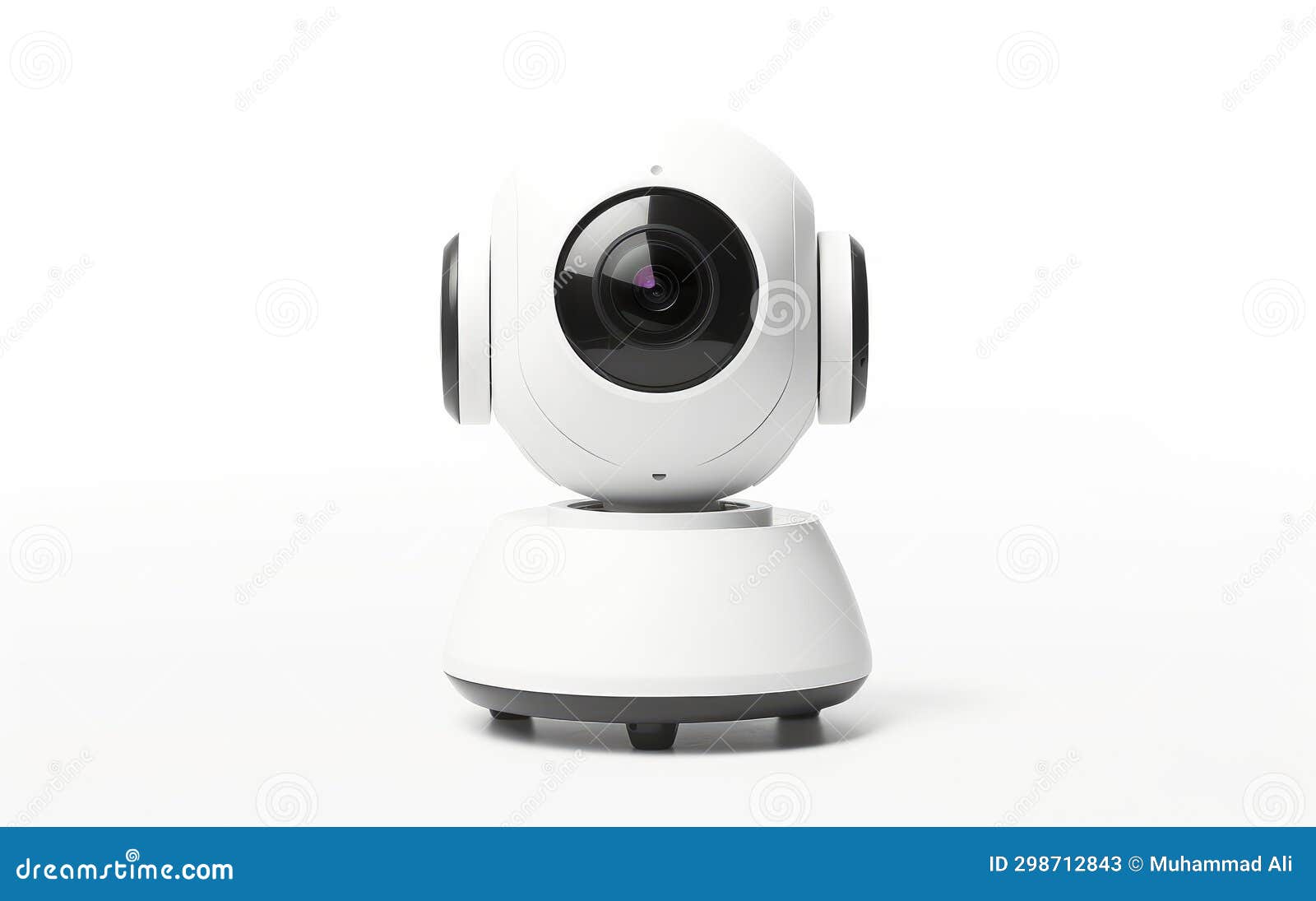 Lone Guardian of Safety on White Background Stock Illustration ...