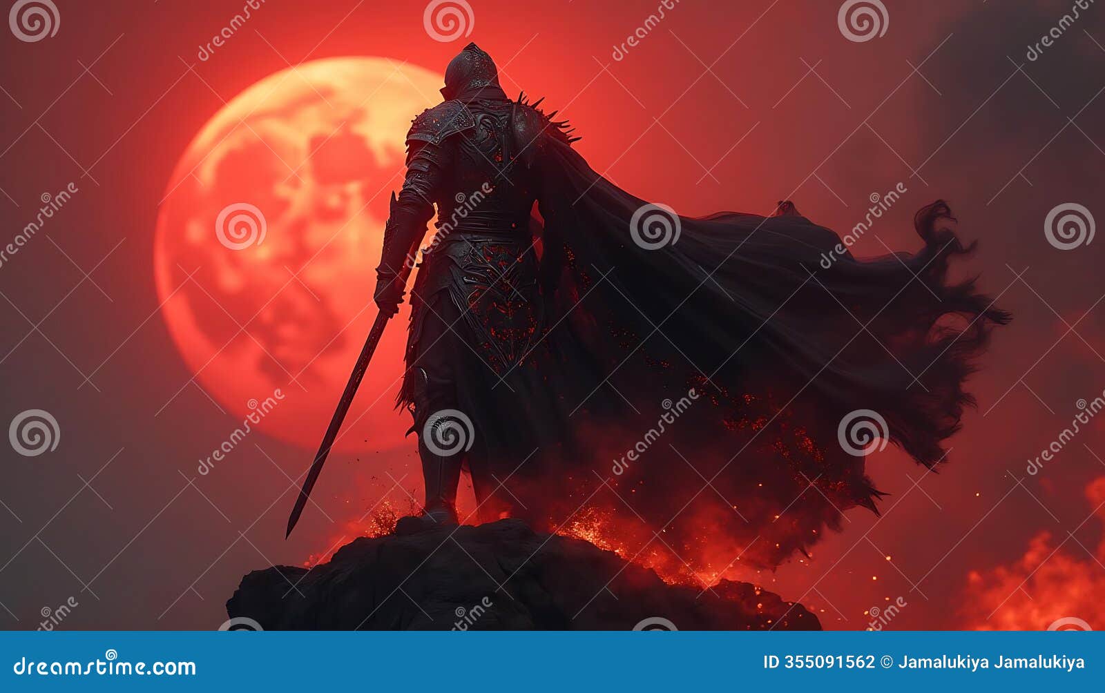 Lone Knight Standing Against A Horde Of Monsters, Fantasy Art, AI ... Lone Knight Standing Against A Horde Of Monsters, Fantasy Art, AI ...