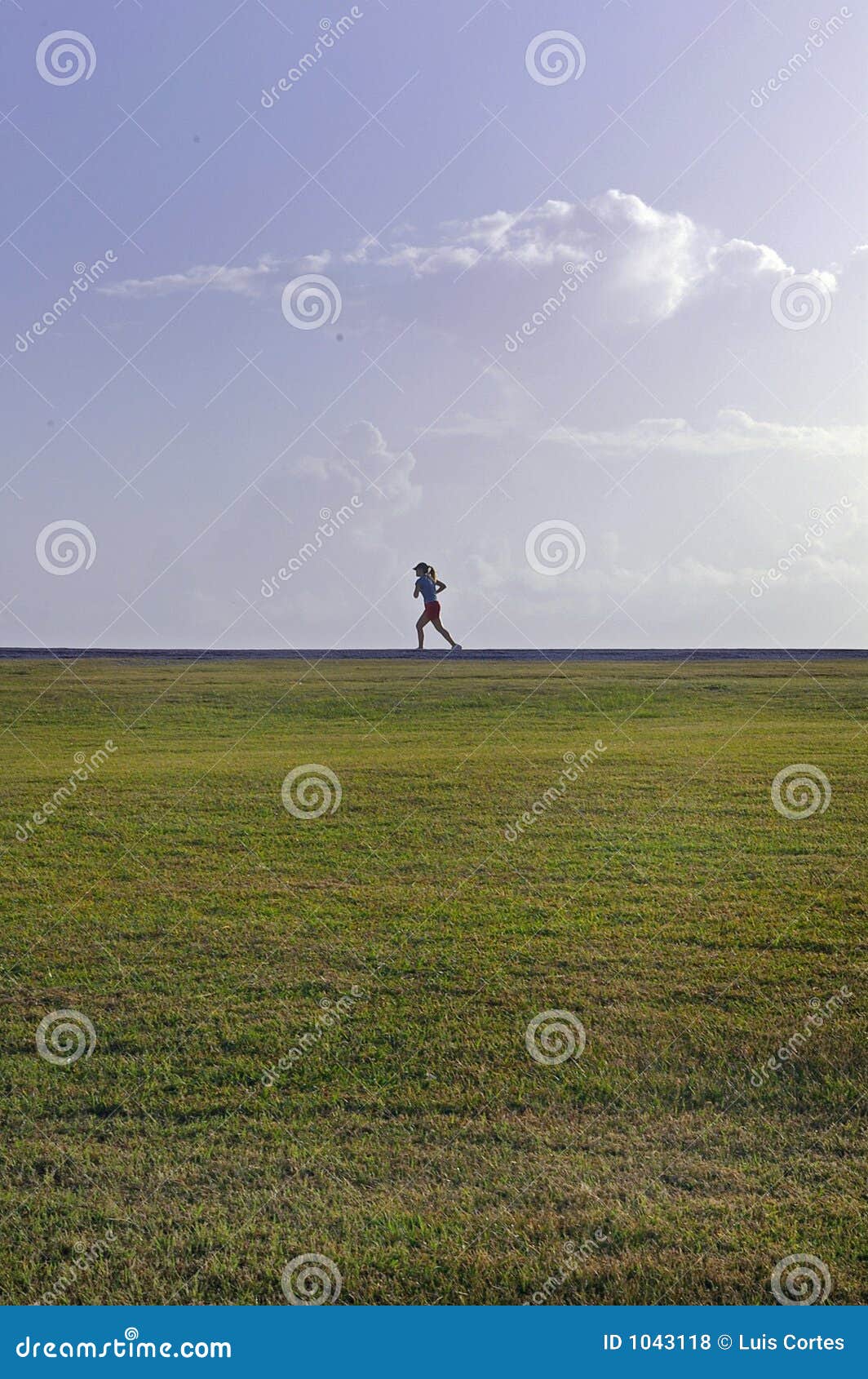 Lone morning Runner stock photo. Image of habit, sports - 1043118