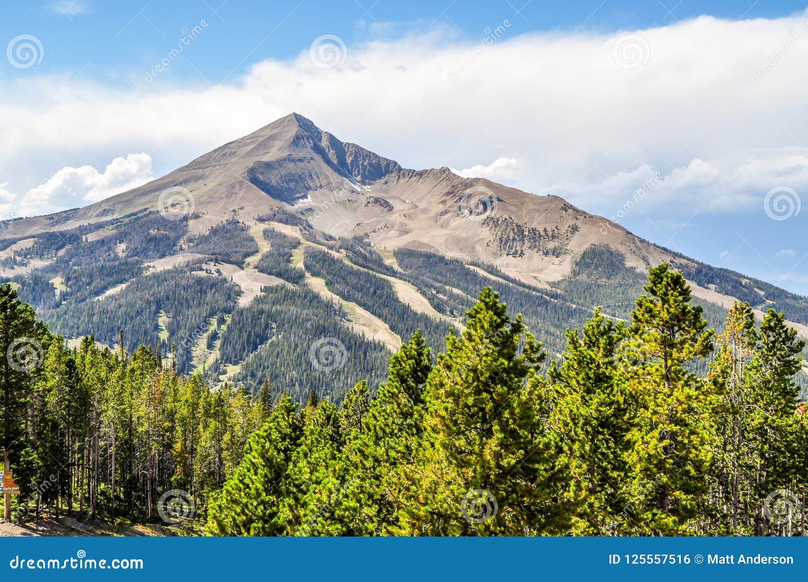 Lone Peak Mountain in the Big Sky Country of Montana Stock Photo ... Lone Peak Mountain in the Big Sky Country of Montana Stock Photo ...