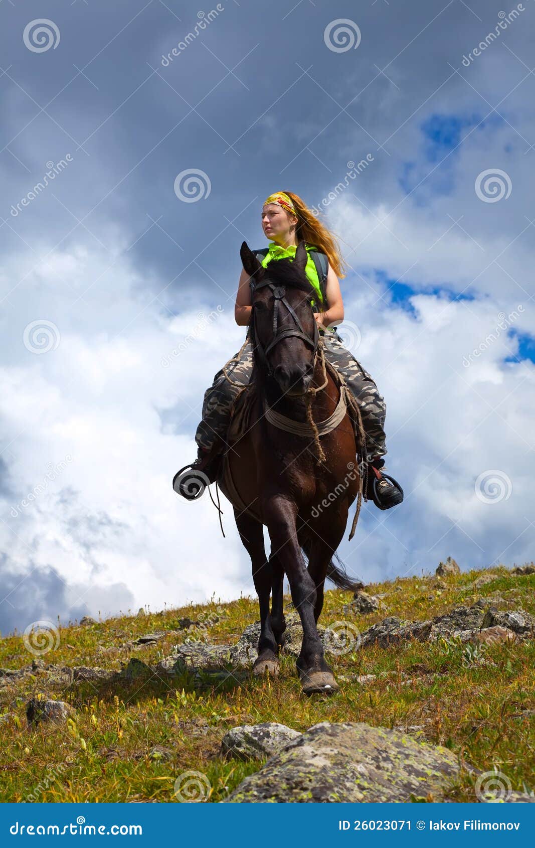 Lone rider stock image. Image of people, holiday, horse - 26023071