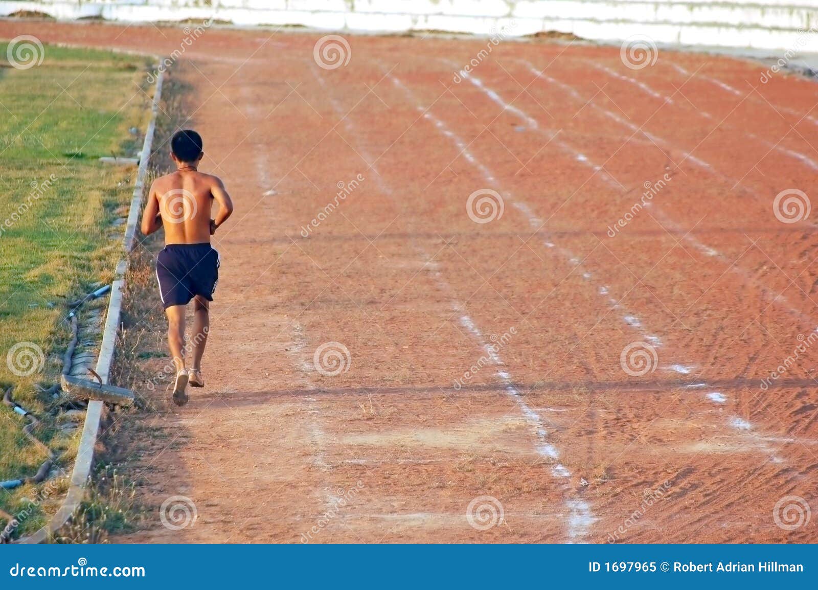Lone runner stock image. Image of lone, athletics, alone - 1697965