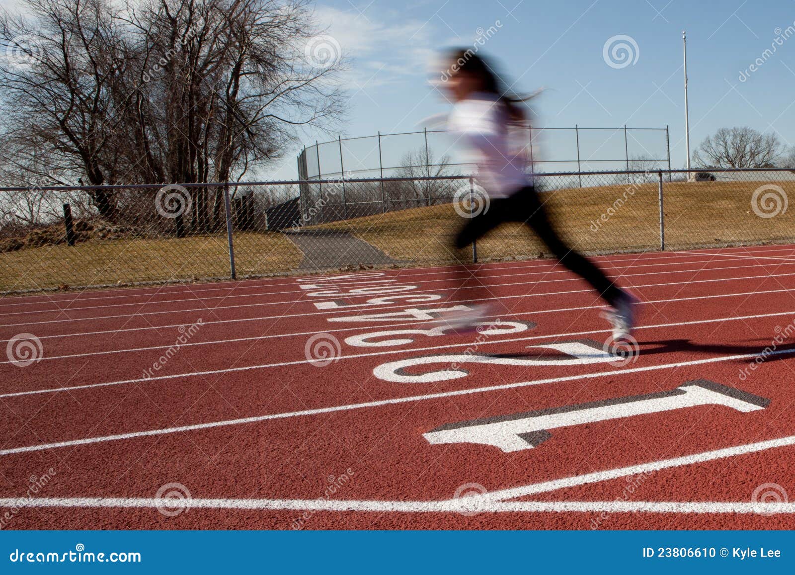 Lone Runner stock photo. Image of people, athletic, footwear - 23806610