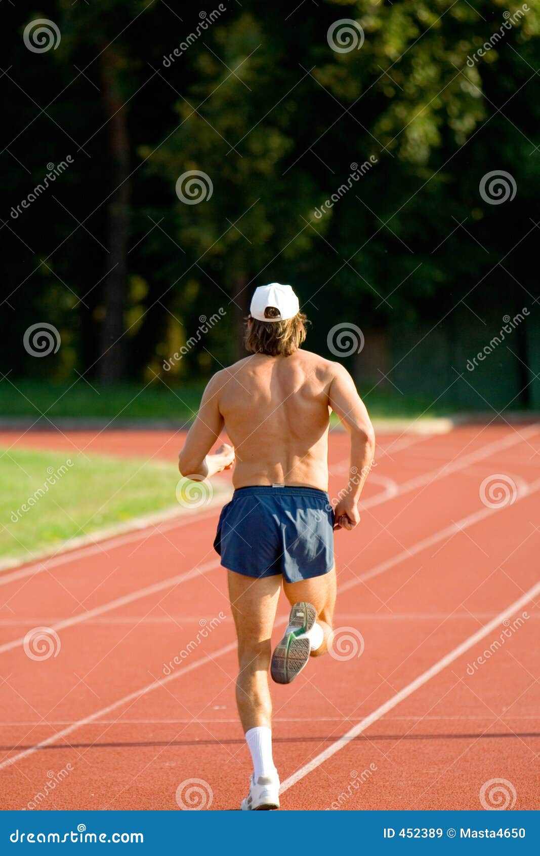 Lone Runner stock image. Image of athlete, sports, good - 452389