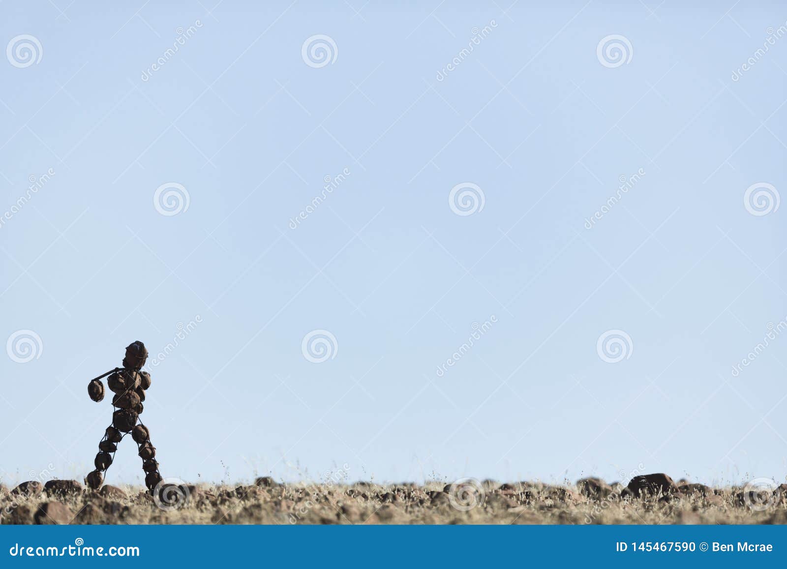 Lone Stone Man of Kaokoland. Namibia. Stock Photo - Image of kaokoland ...