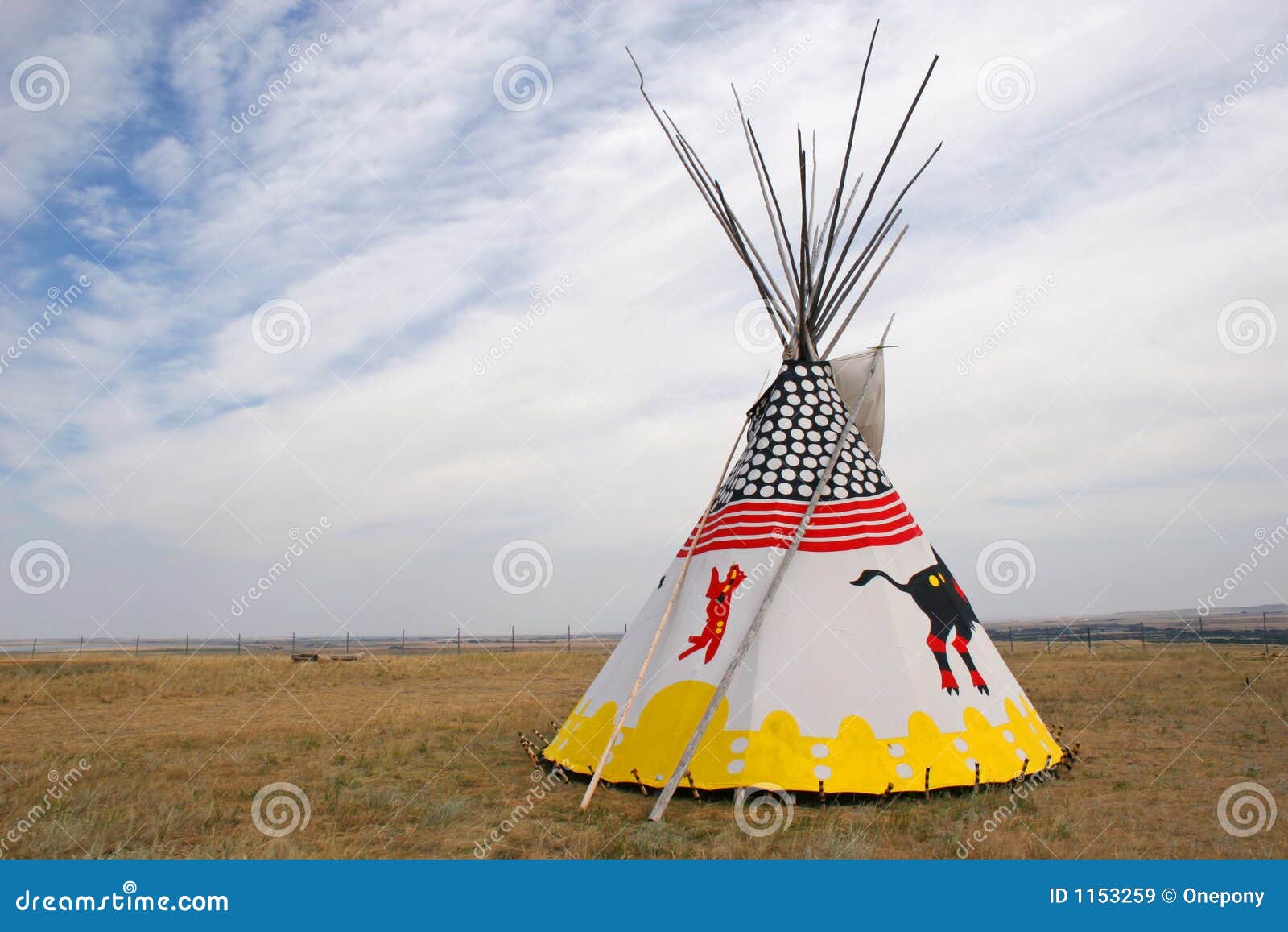Lone Teepee stock image. Image of abode, indigenous, bygone - 1153259