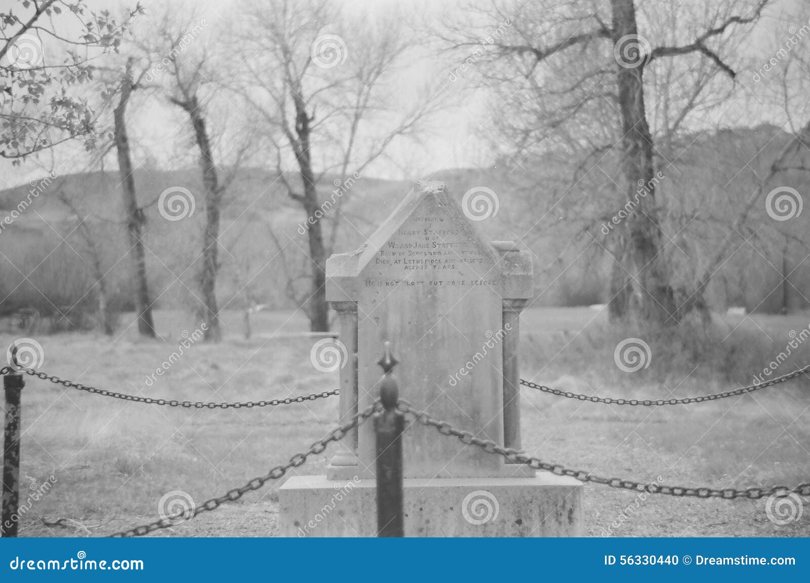 Lone Tombstone stock photo. Image of white, lone, 35mm - 56330440