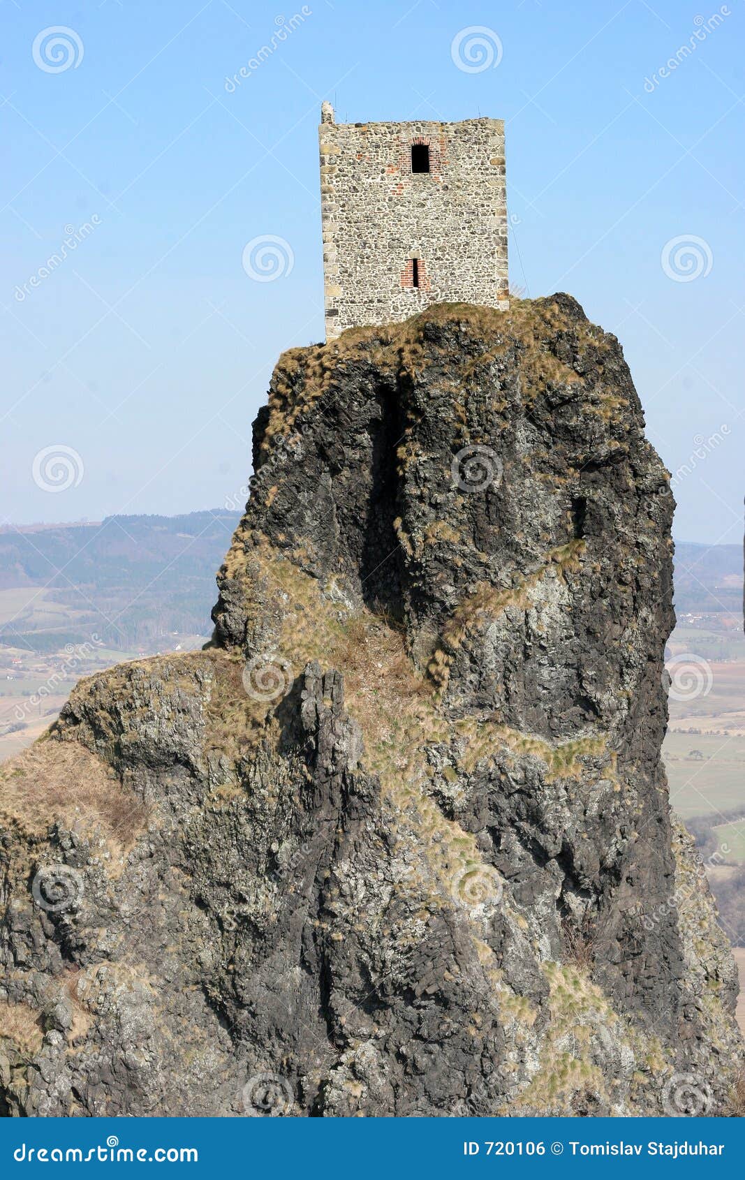 Lone tower stock photo. Image of volcanic, fortification - 720106