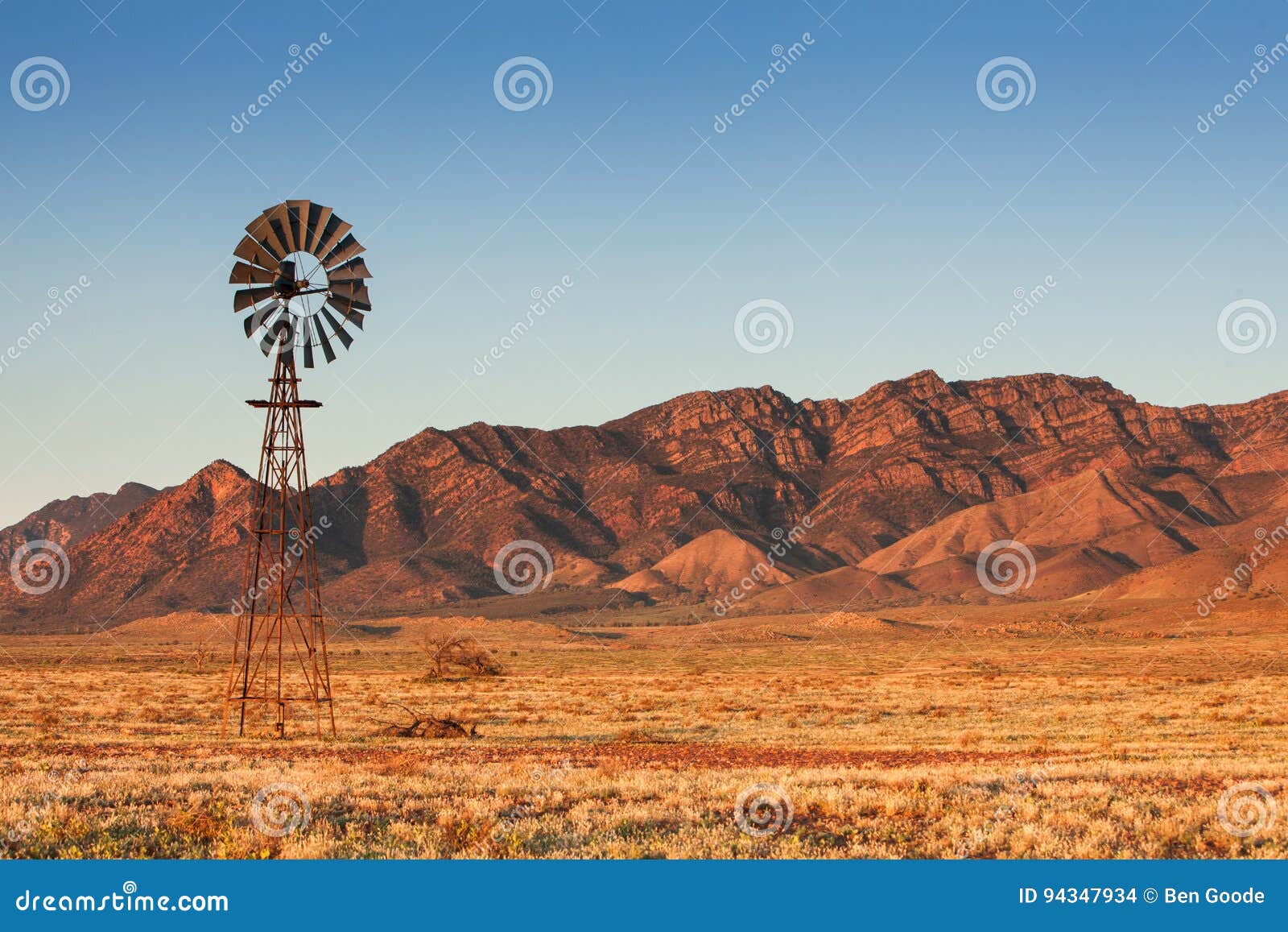 Lone windmill stock photo. Image of nature, country, landscape - 94347934