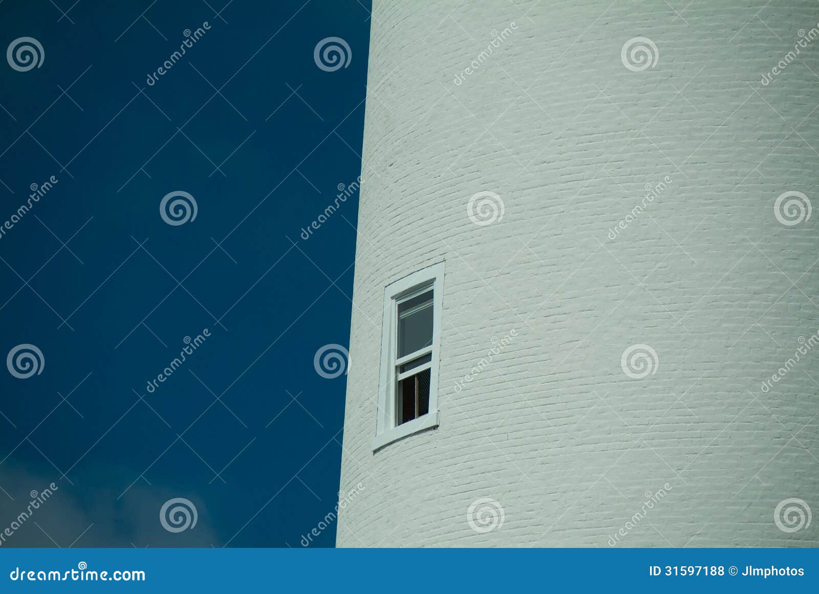 A Lone Window on a Brick Lighthouse Stock Photo - Image of archtecture ...