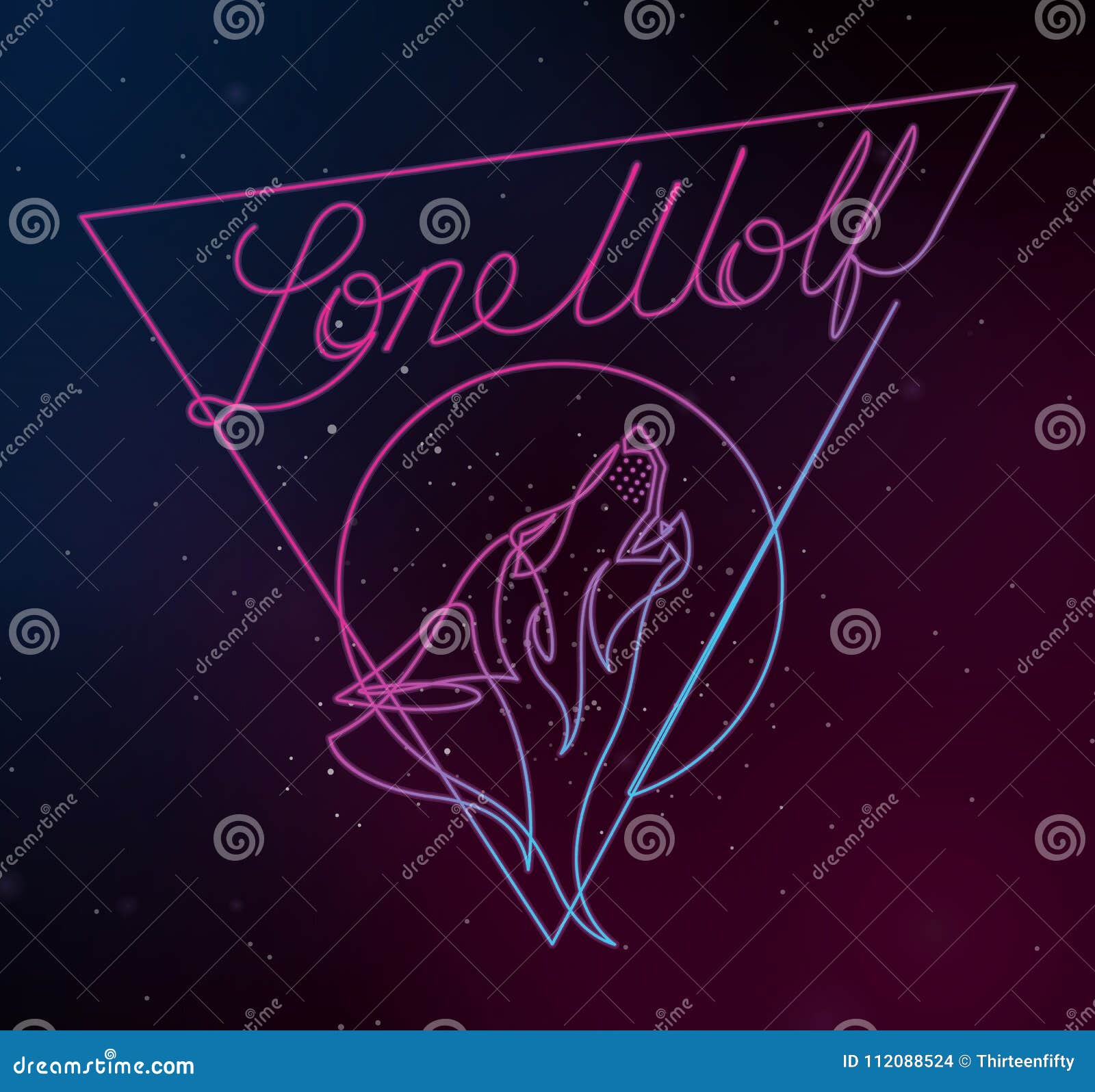 Lone Wolf Continuous Line Vector Stock Vector - Illustration of wolf ...