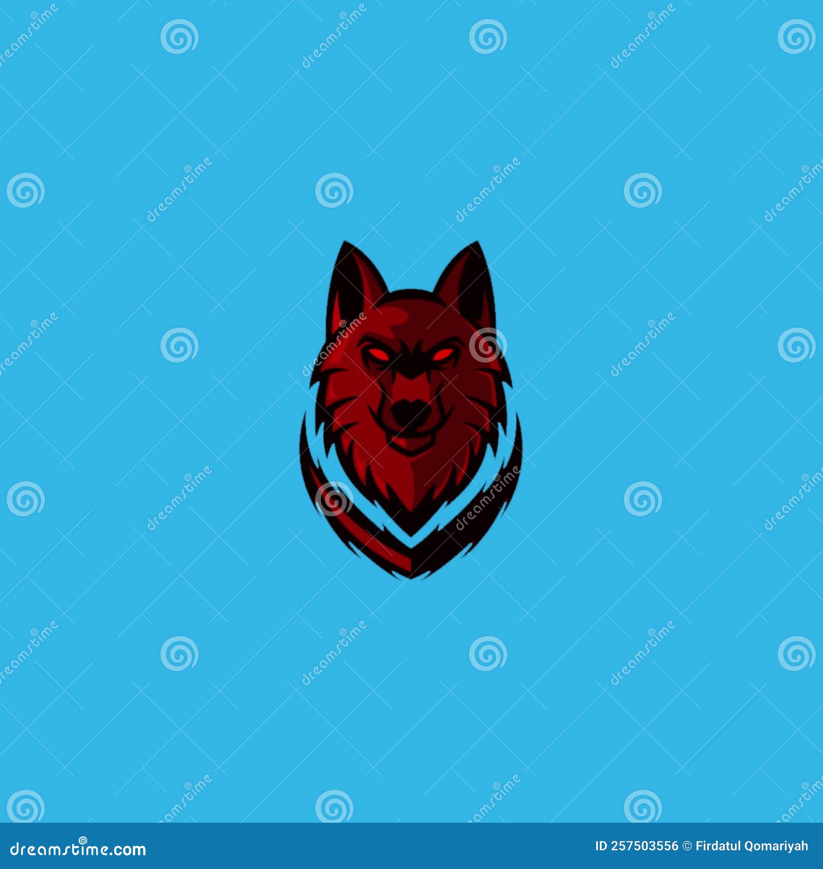 Lone wolf logo vector stock vector. Illustration of poster - 257503556