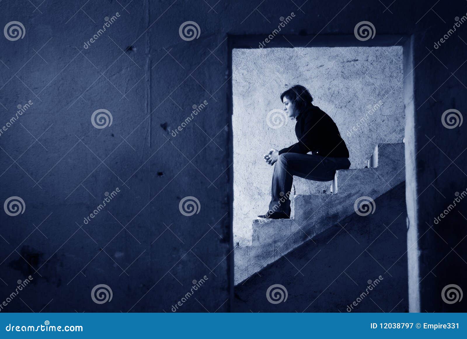 Loneliness stock image. Image of alone, woman, deserted - 12038797