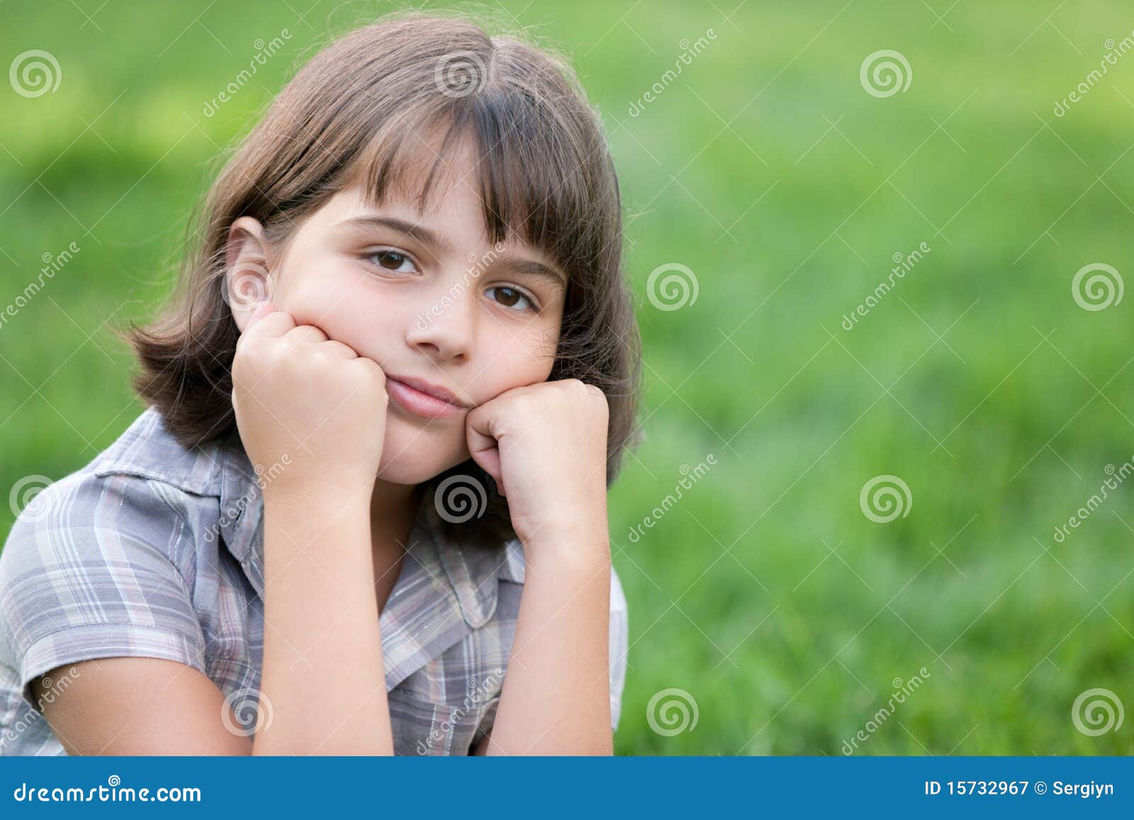Loneliness stock image. Image of pretty, green, hands - 15732967