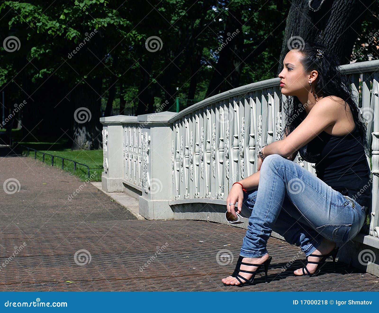 Loneliness stock photo. Image of expectation, girl, beauty - 17000218