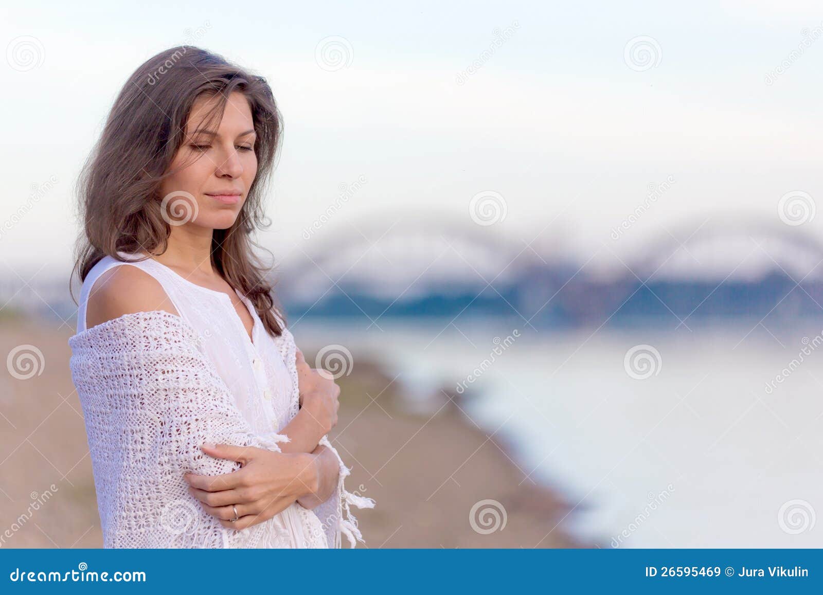 Loneliness stock image. Image of portrait, young, outdoors - 26595469