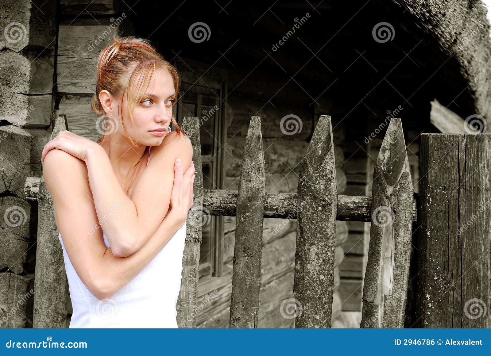 Loneliness stock photo. Image of females, loneliness, house - 2946786