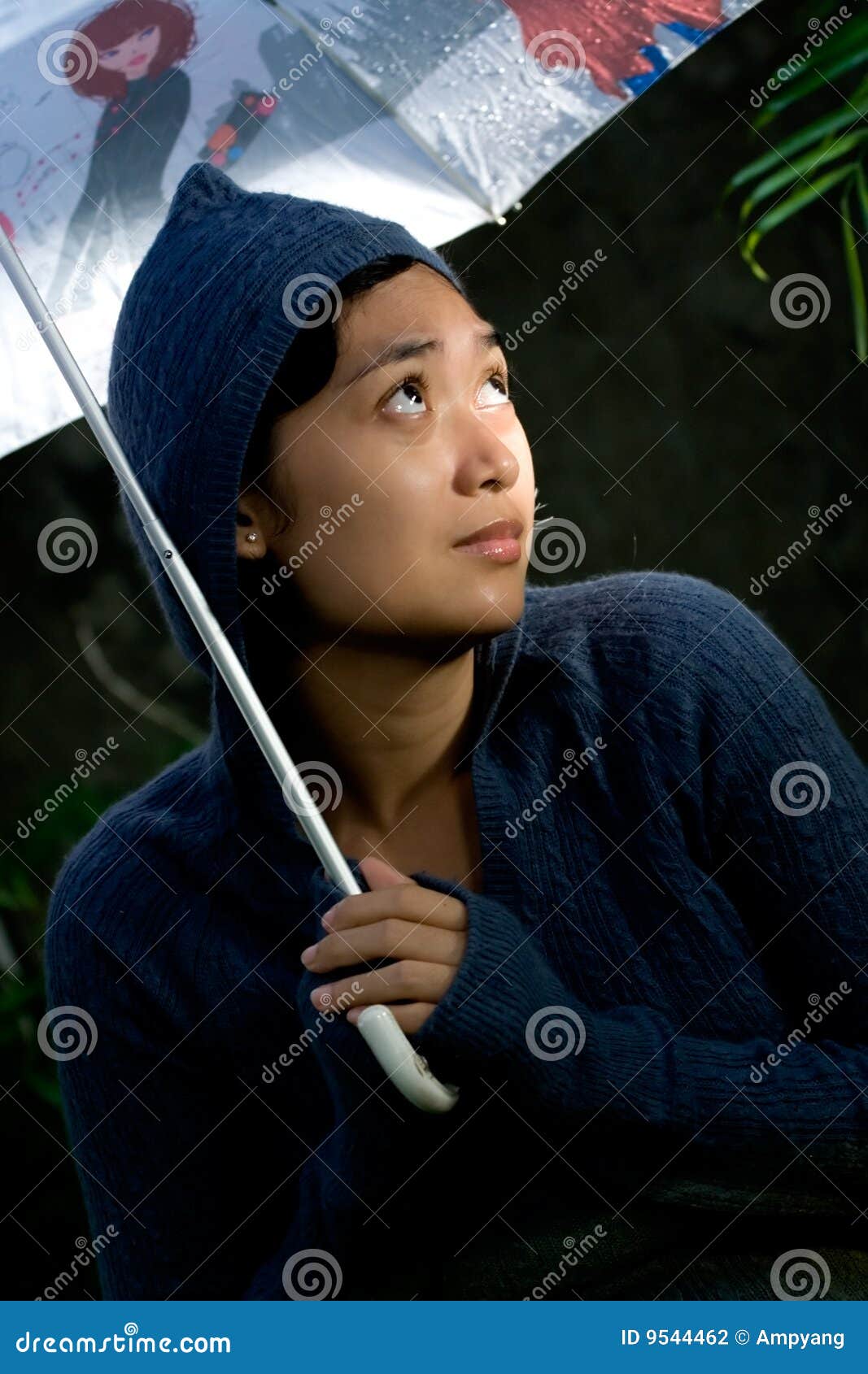 Loneliness and Insecure Woman Stock Photo - Image of weather, weak: 9544462
