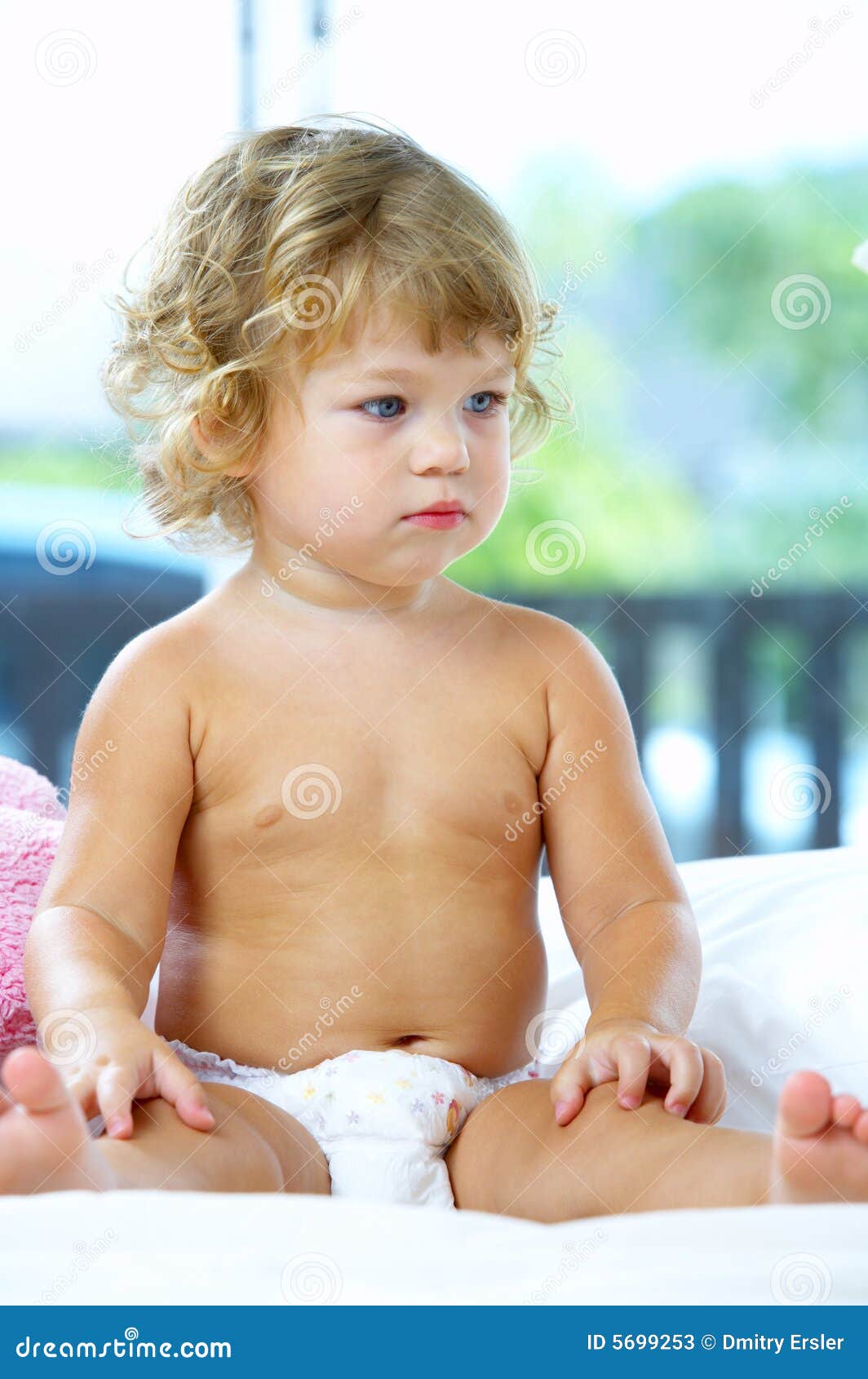 Lonely baby stock image. Image of childcare, adorable - 5699253