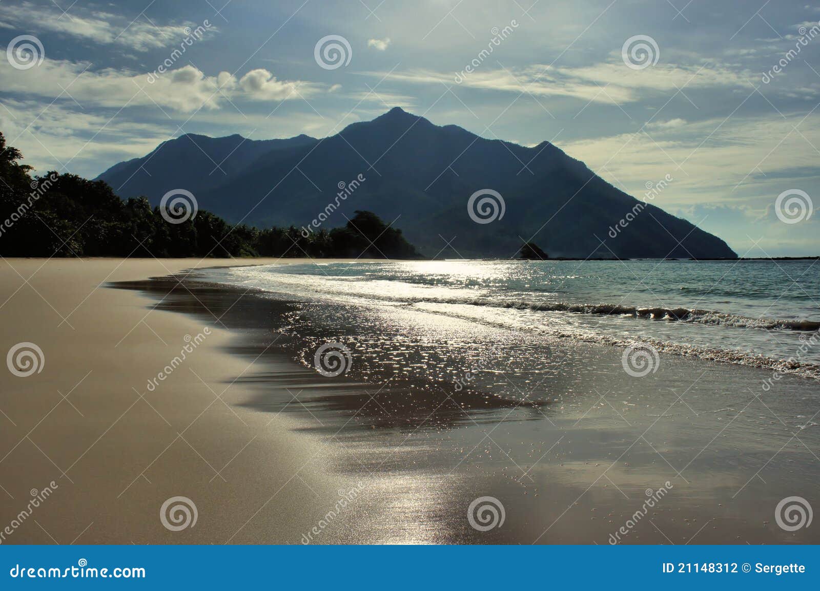 Lonely beach stock photo. Image of summer, travel, water - 21148312