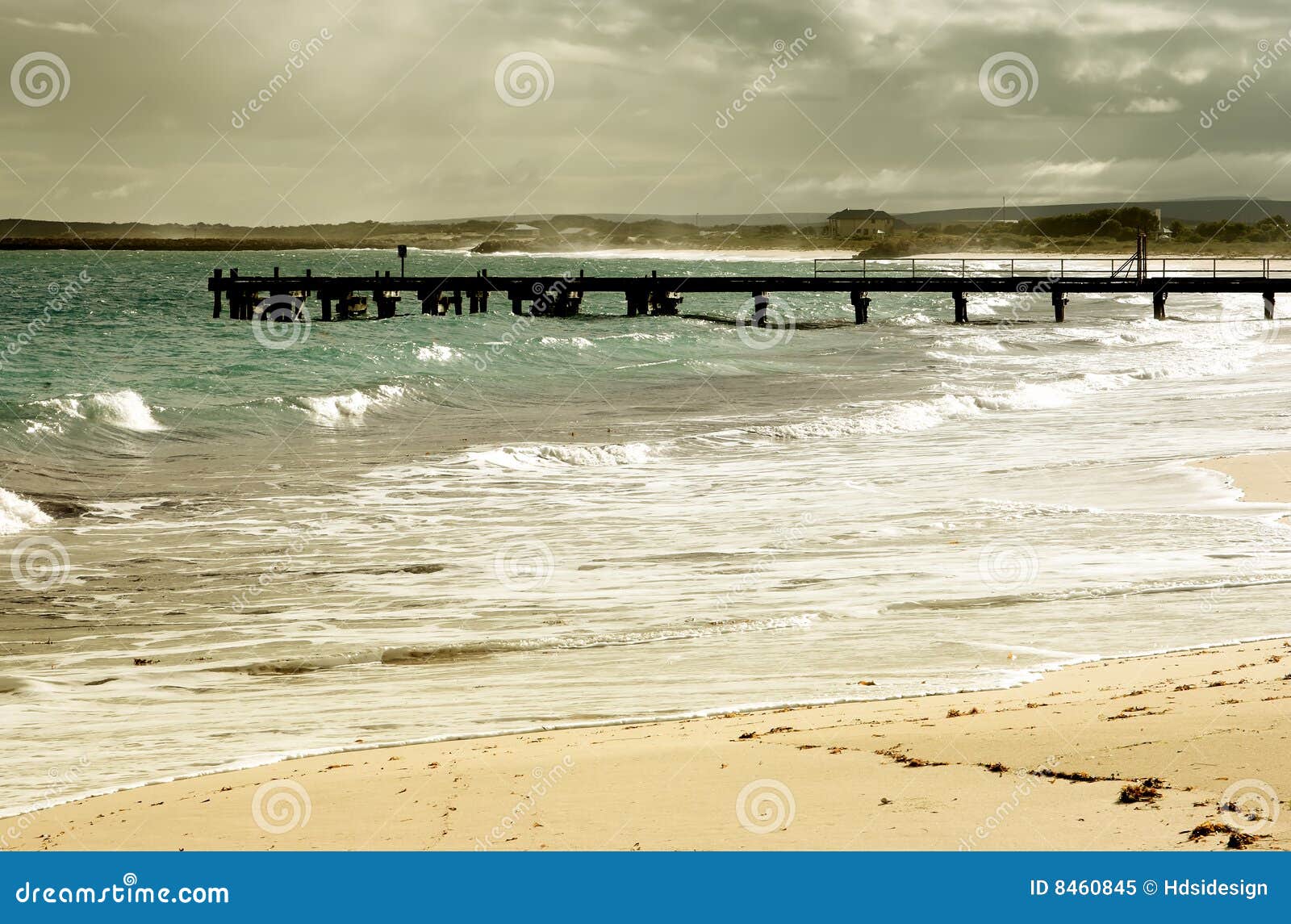 Lonely beach stock image. Image of clouds, summer, relax - 8460845